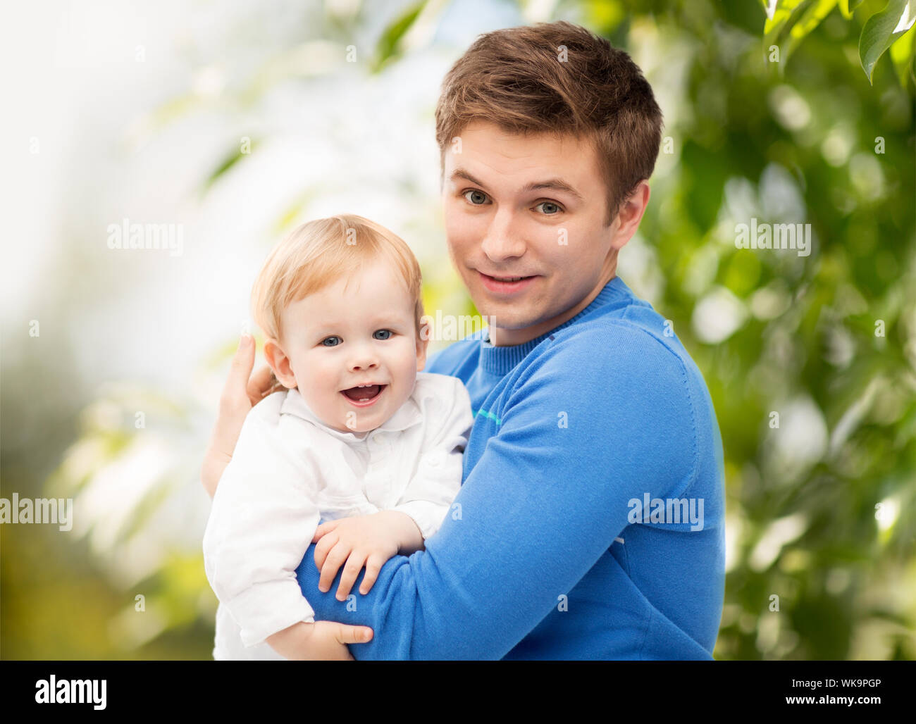 happy father with adorable child Stock Photo - Alamy