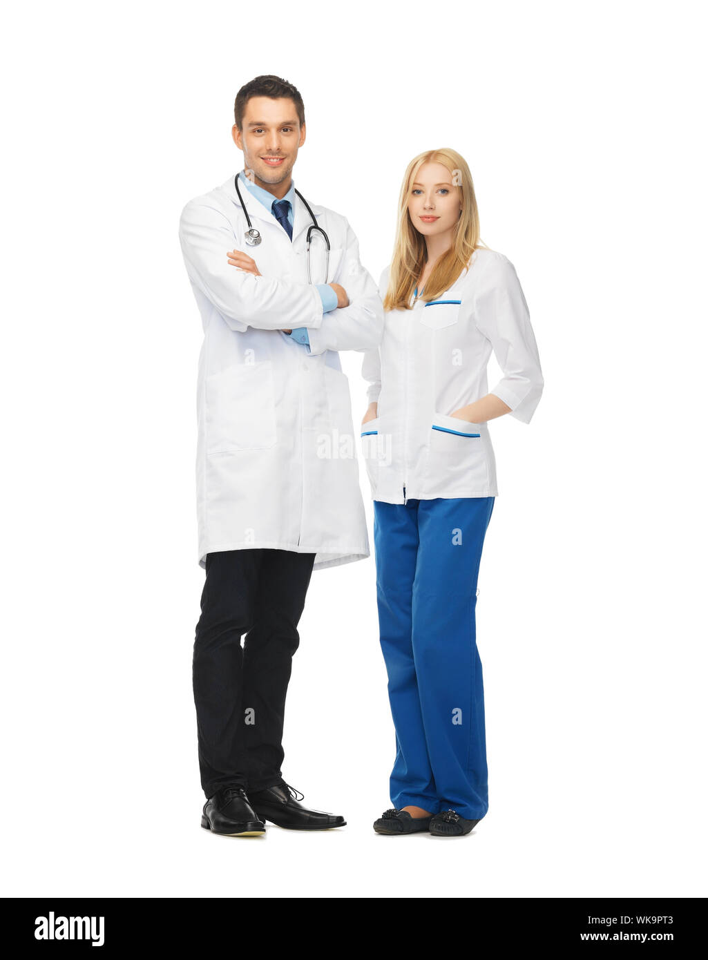 two young attractive doctors Stock Photo - Alamy