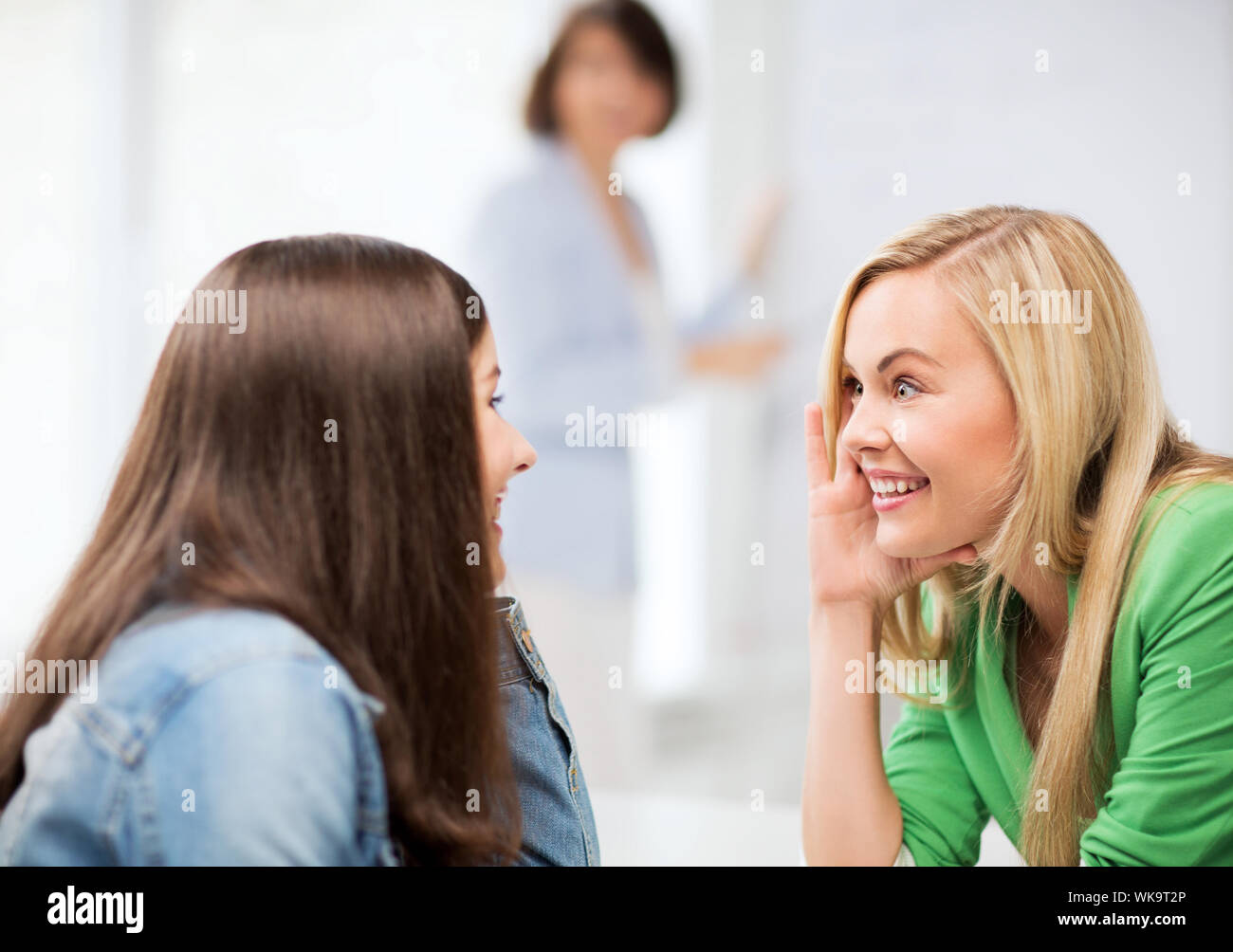 Gossip women school hi-res stock photography and images - Alamy