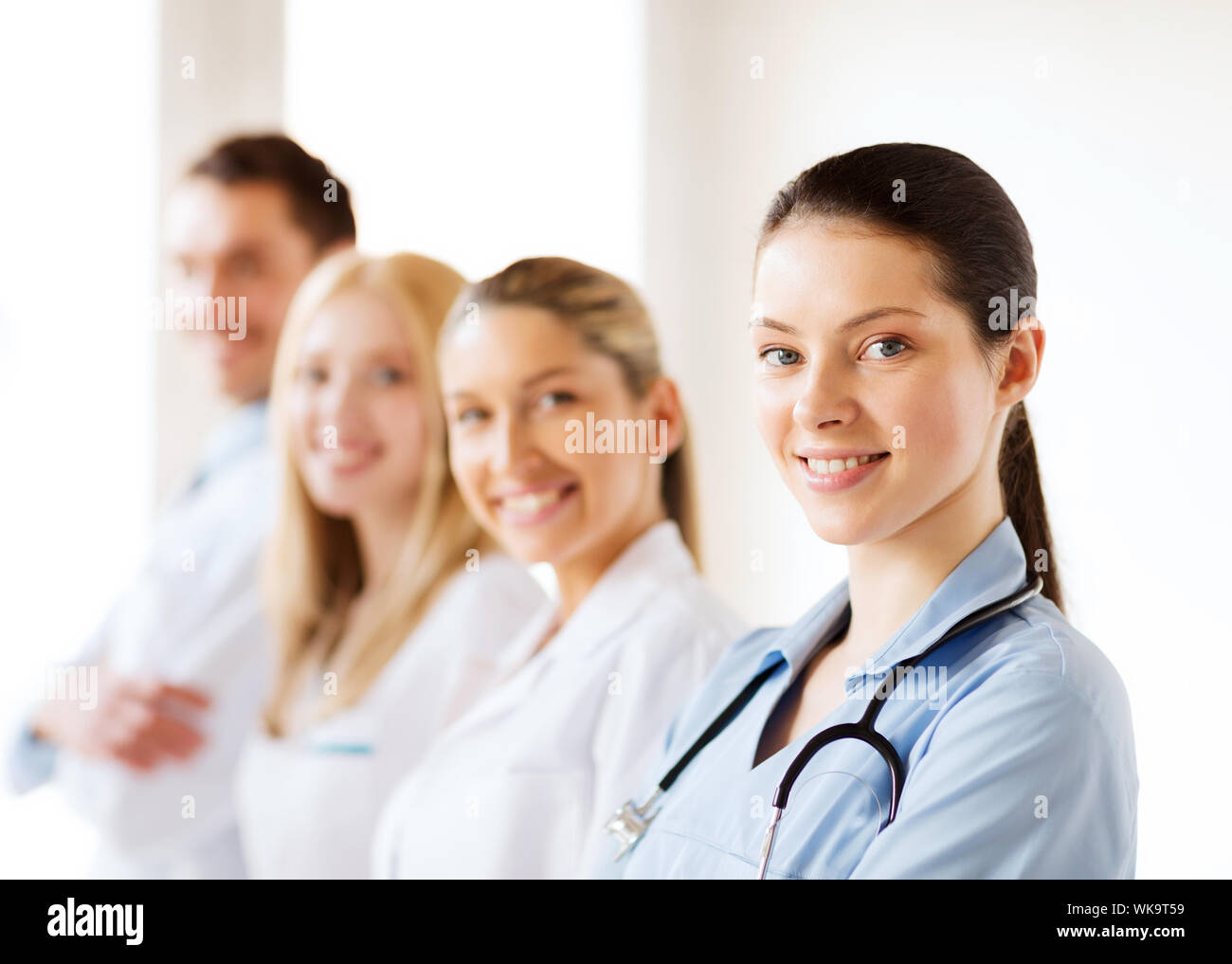 healthcare and medical - young team or group of doctors Stock Photo - Alamy