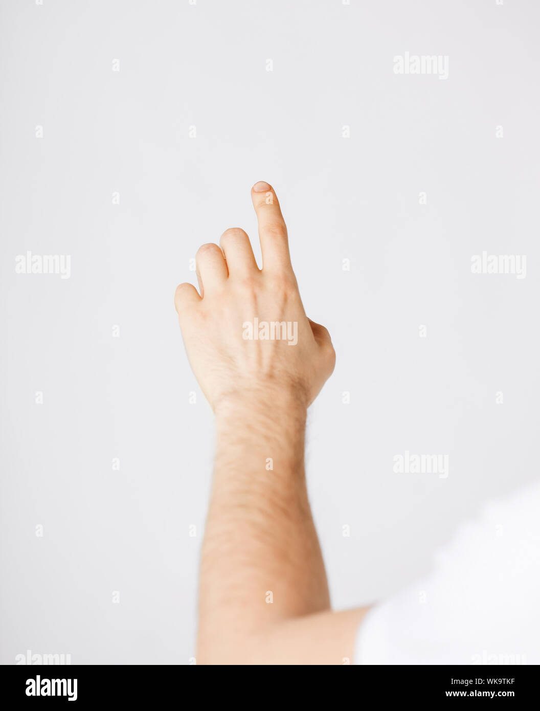 man hand pointing at something Stock Photo - Alamy