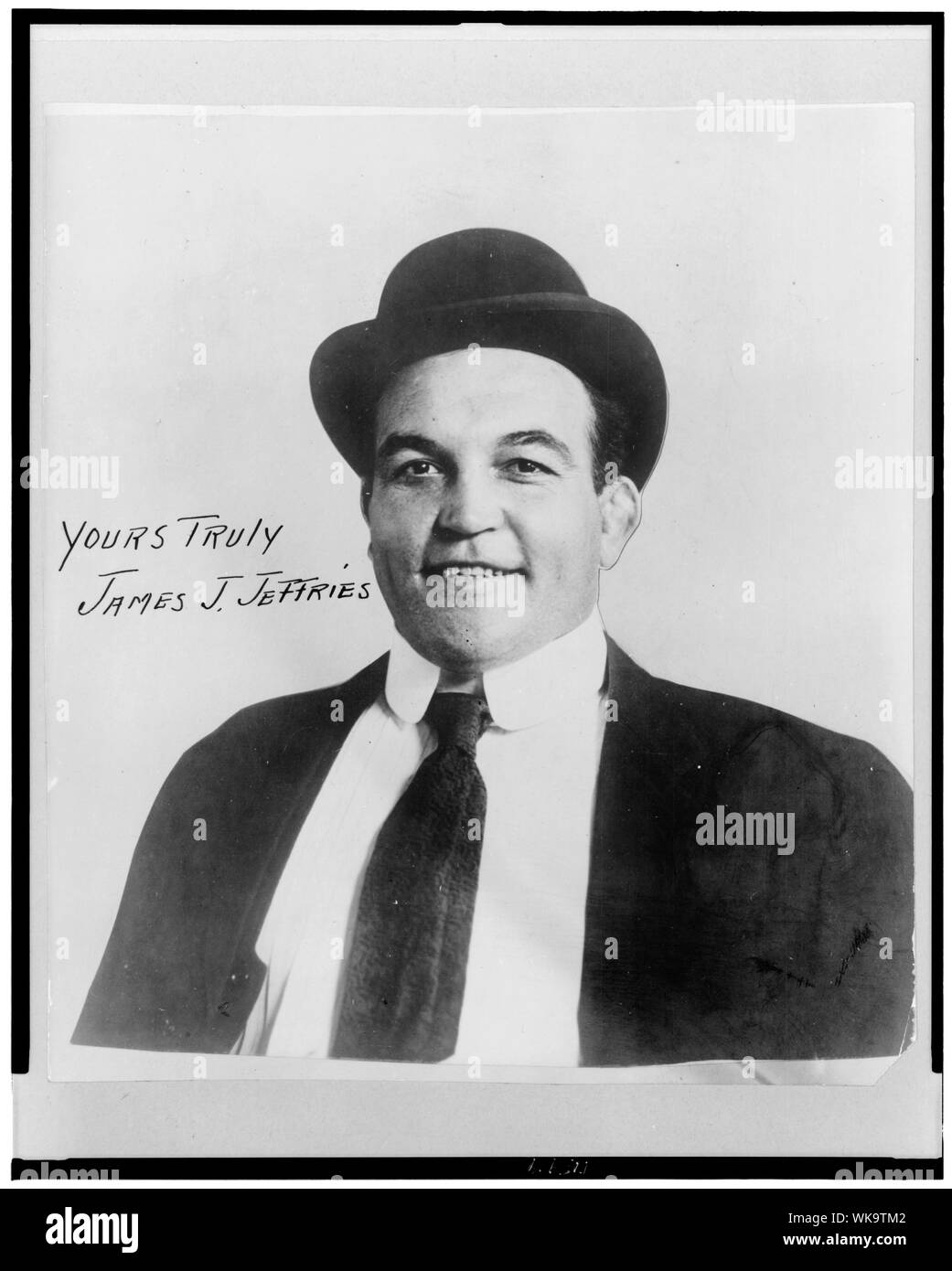 James J. Jeffries, head-and-shoulders portrait, facing front Stock ...