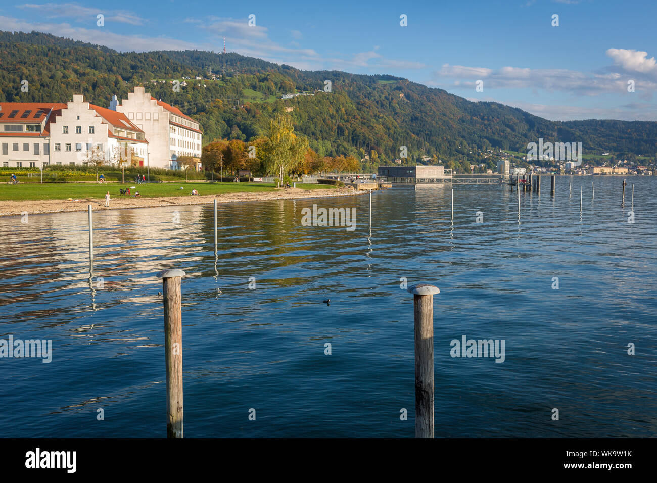 Naherholungsgebiet Hafen Lochau und Kaiserstrand am Bodensee ...