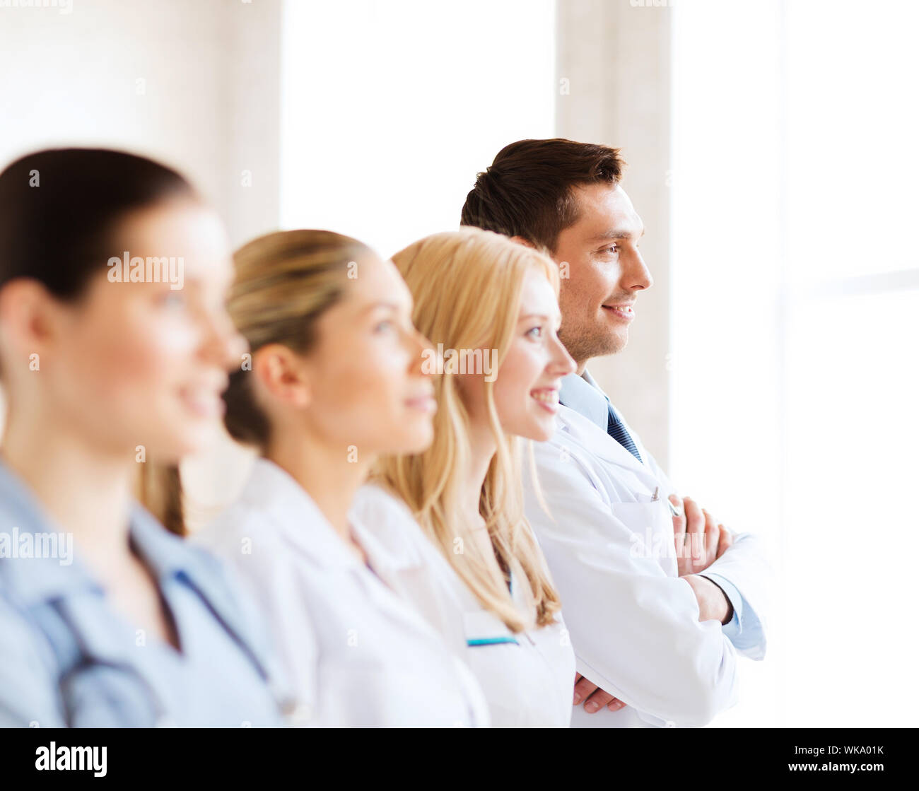 healthcare and medical - young team or group of doctors Stock Photo - Alamy