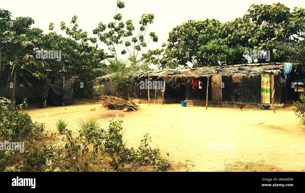 Primitive Village Hut Stock Photo - Alamy