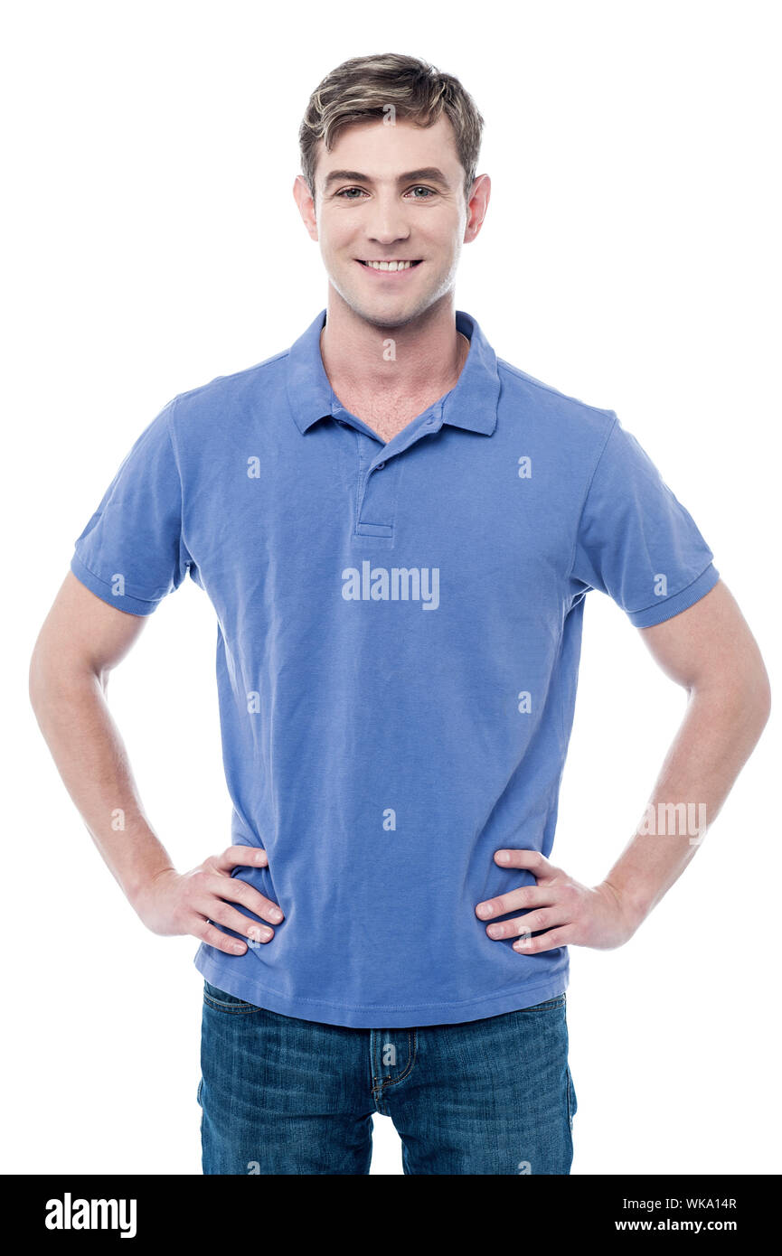 Hands on hips guy Cut Out Stock Images & Pictures - Alamy