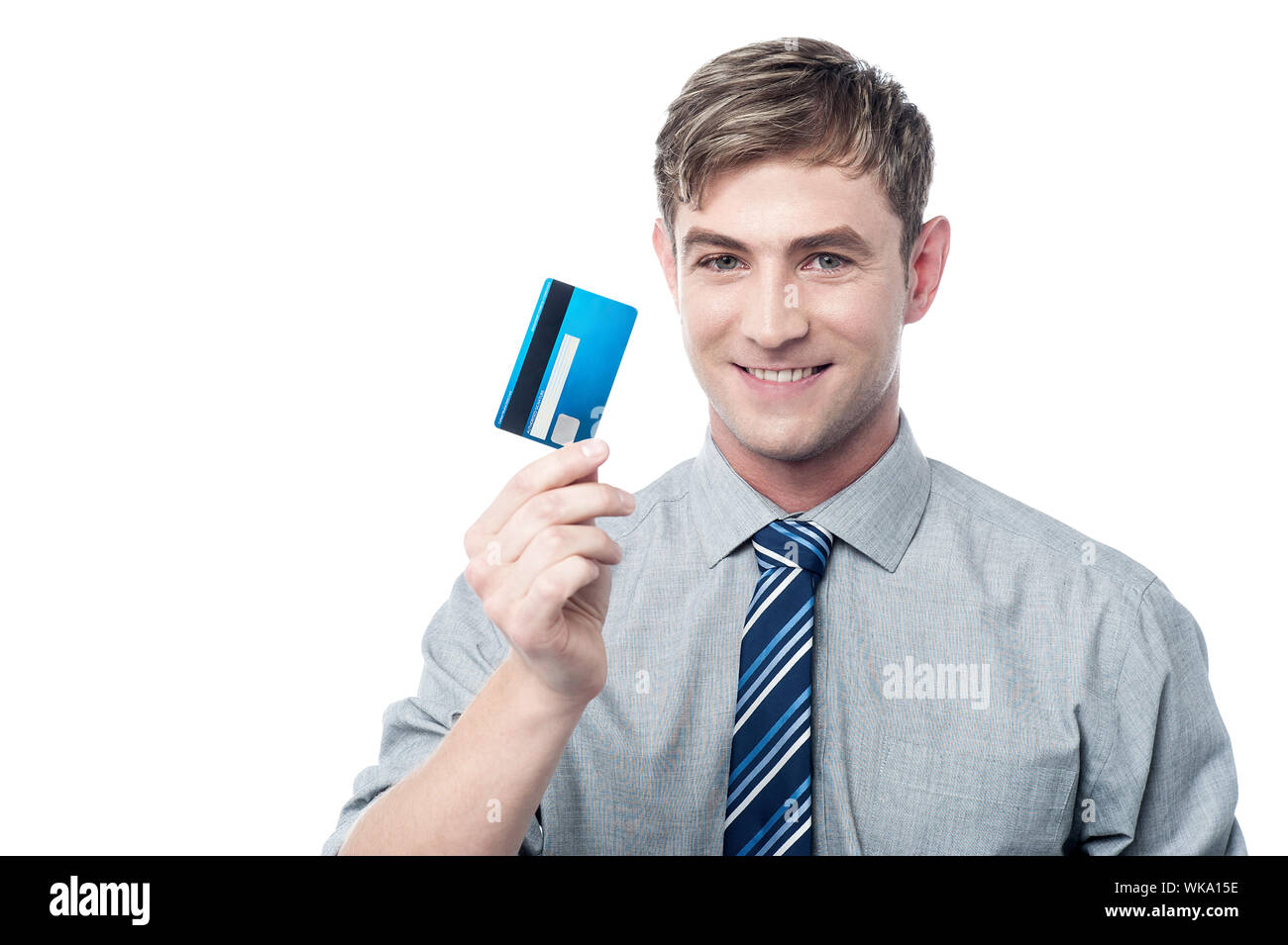 Smiling corporate guy showing hi-res stock photography and images - Alamy