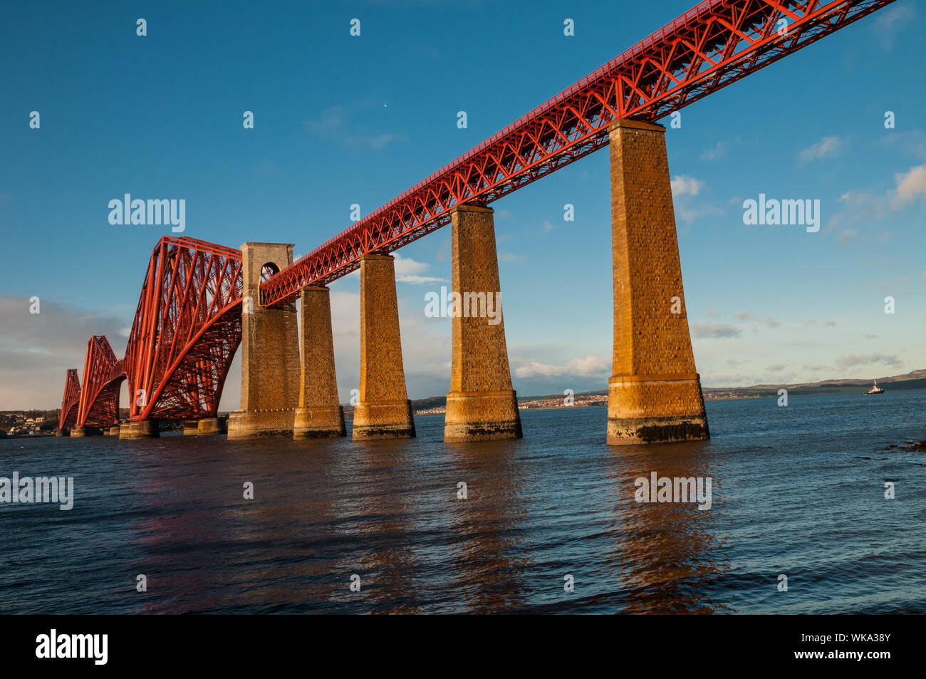 Forth Rail Bridge over the Firth of Forth at South Queensferry ...