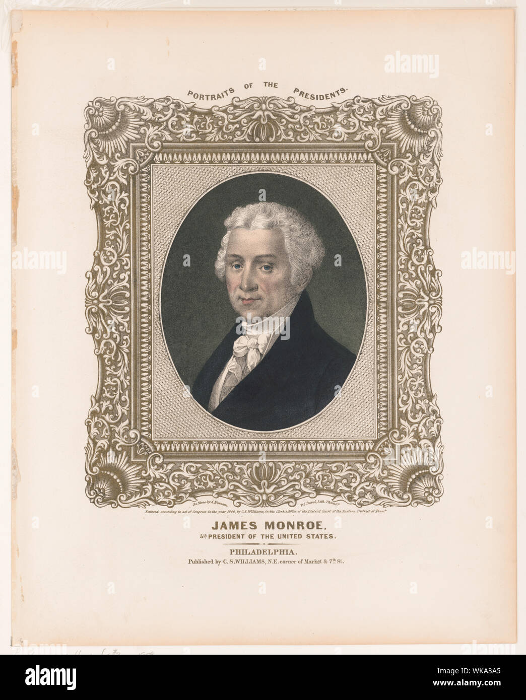 James Monroe, 5th President of the United States Stock Photo - Alamy