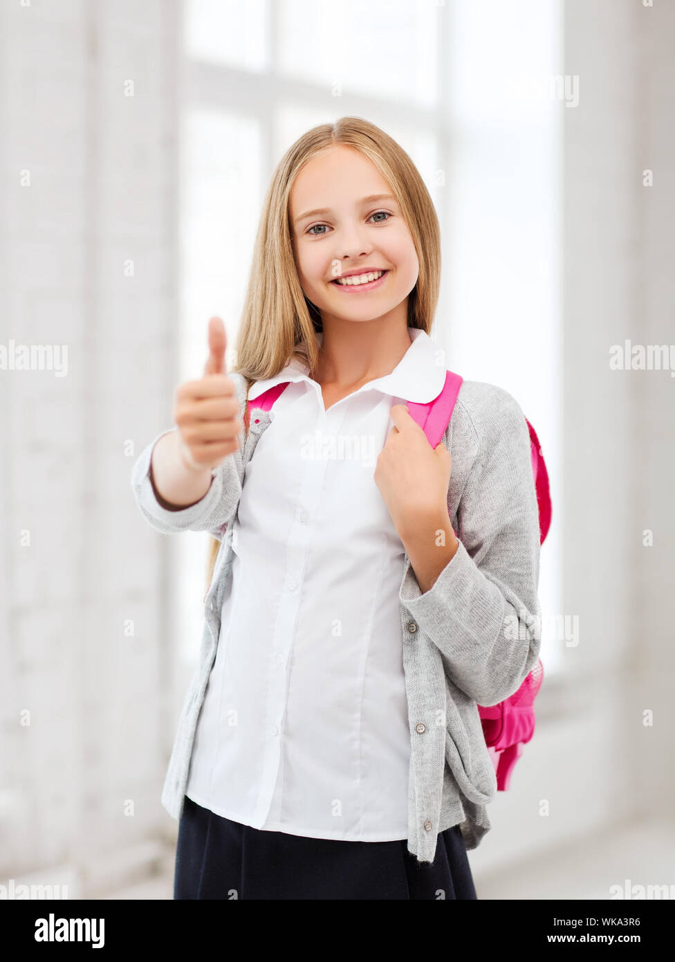 student girl at school Stock Photo - Alamy