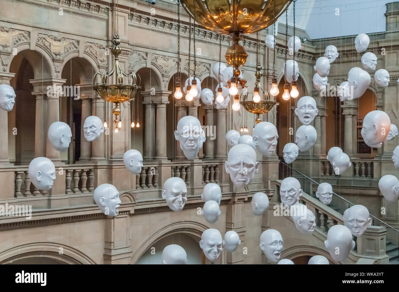 The hanging Heads Exhibit Kelvingrove Art Gallery & Museum Glasgow ...