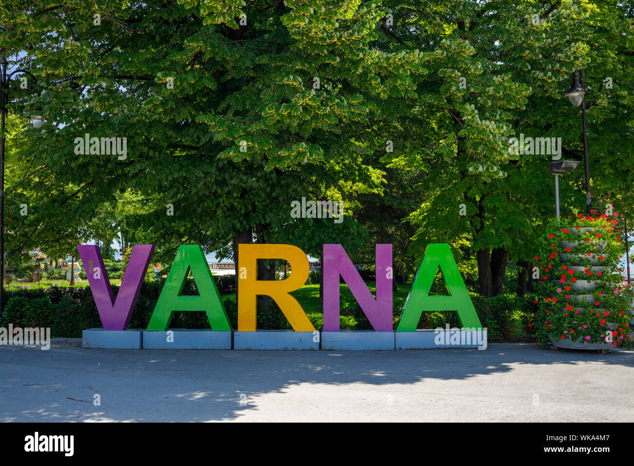 Summer in sea Garden Park, Varna Bulgaria Stock Photo - Alamy