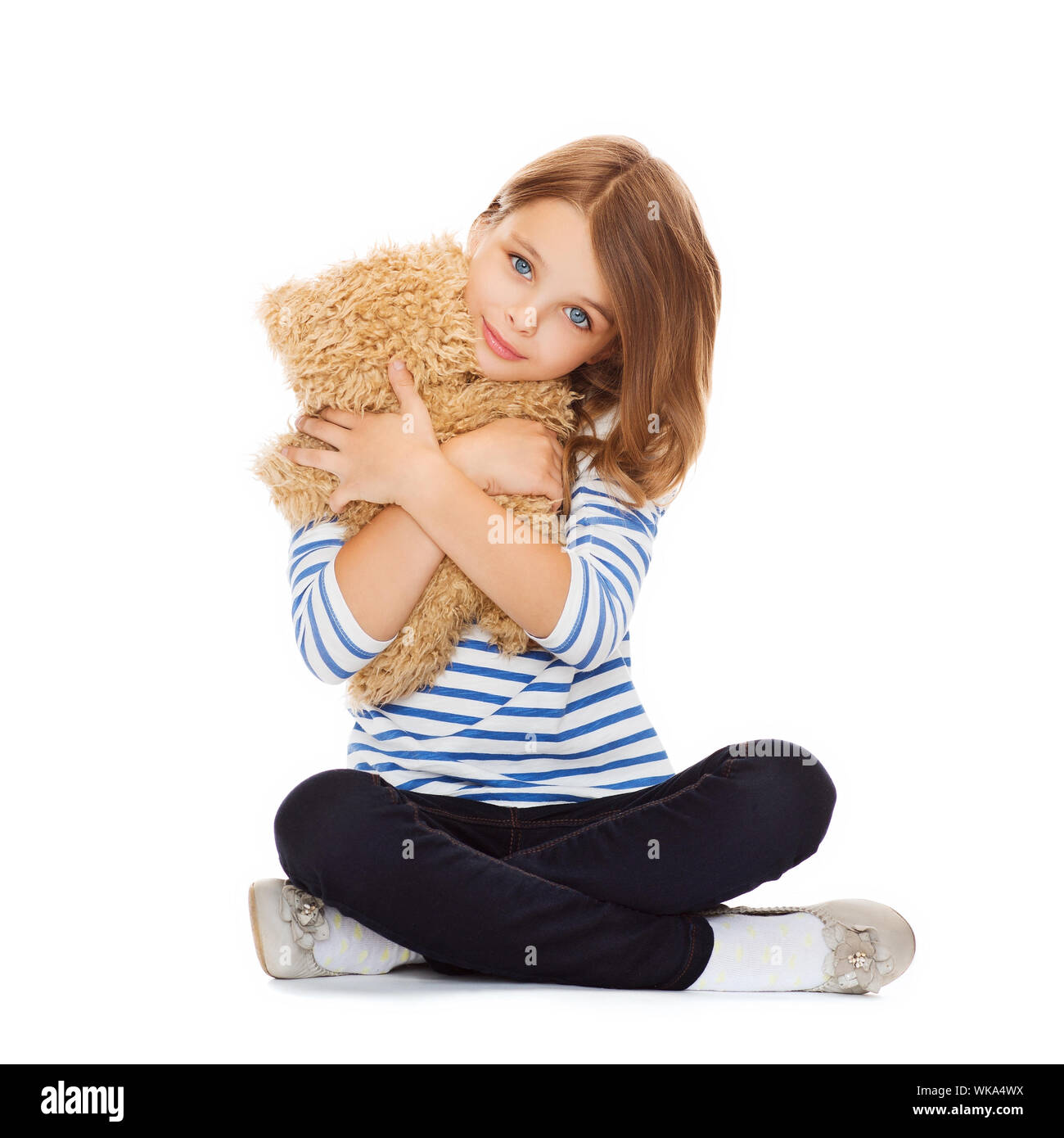 Teen Girl Teddy Bear Isolated High Resolution Stock Photography and ...