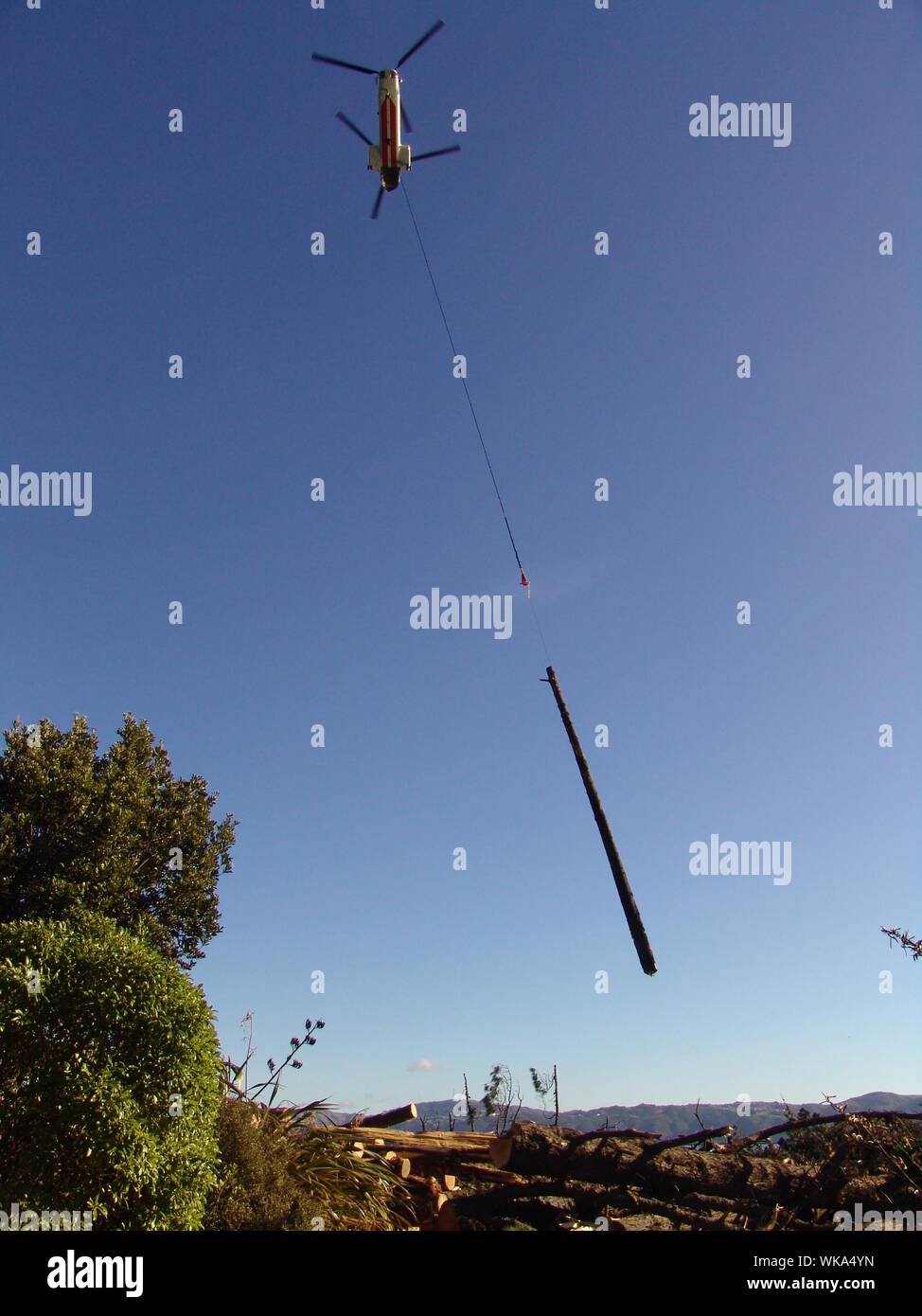 Helicopter Hanging From Helicopter High Resolution Stock Photography ...