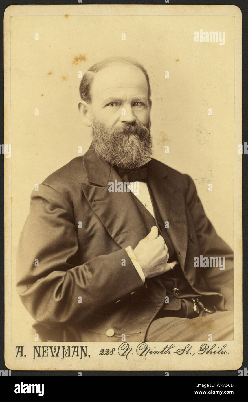James Queen, half-length portrait, seated, facing right Stock Photo - Alamy