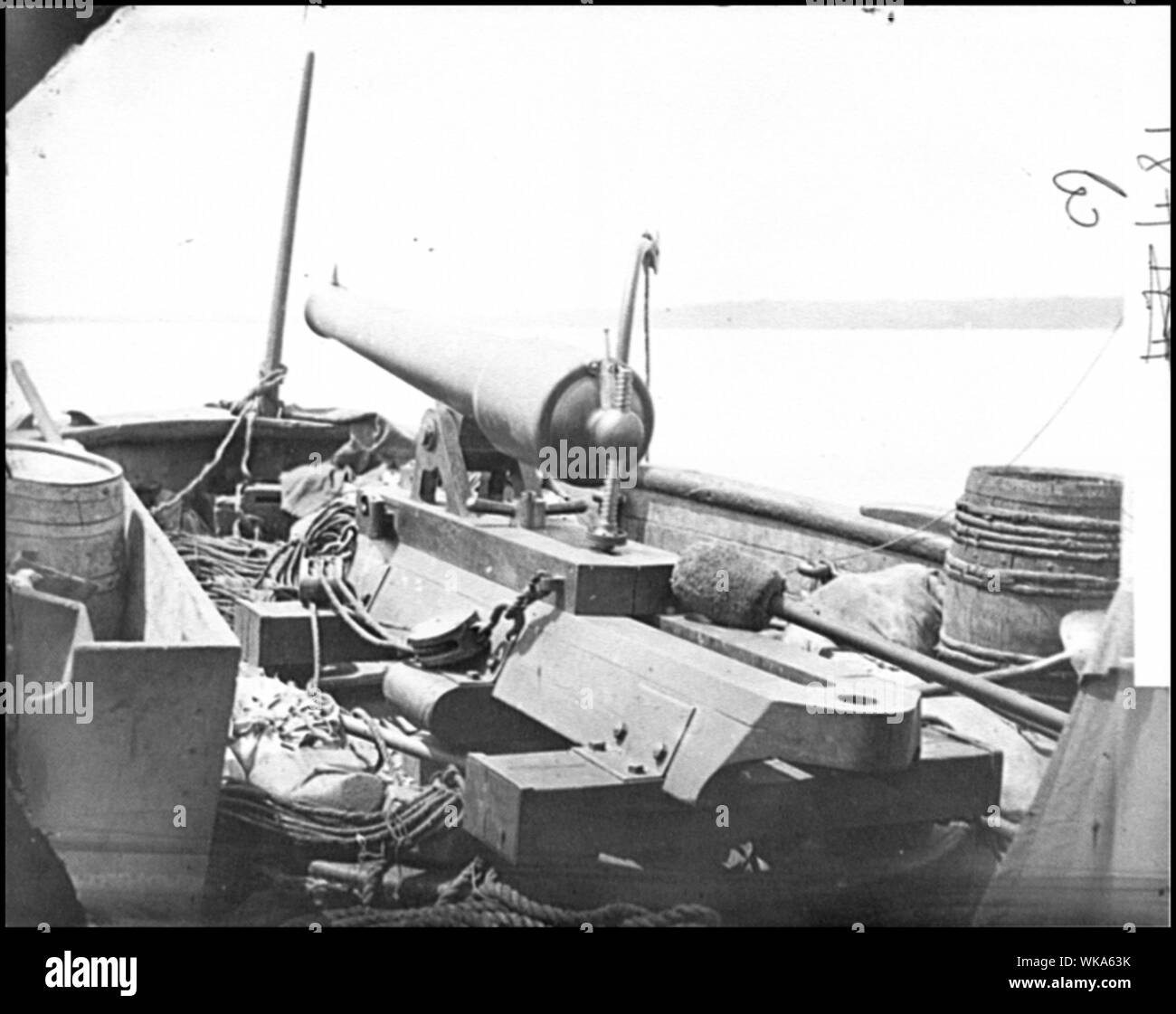 James River, Va. Bow of Confederate gunboat Teaser, Lt. Hunter Davidson ...