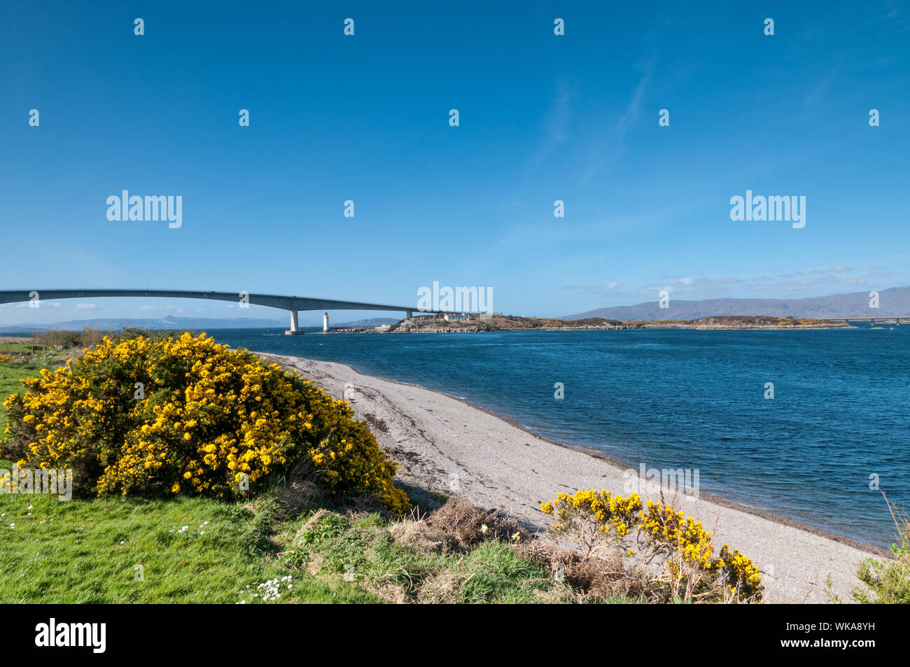 Isle of Skye Road bridge from Kyleakin Isle of Skye Highland Scotland ...