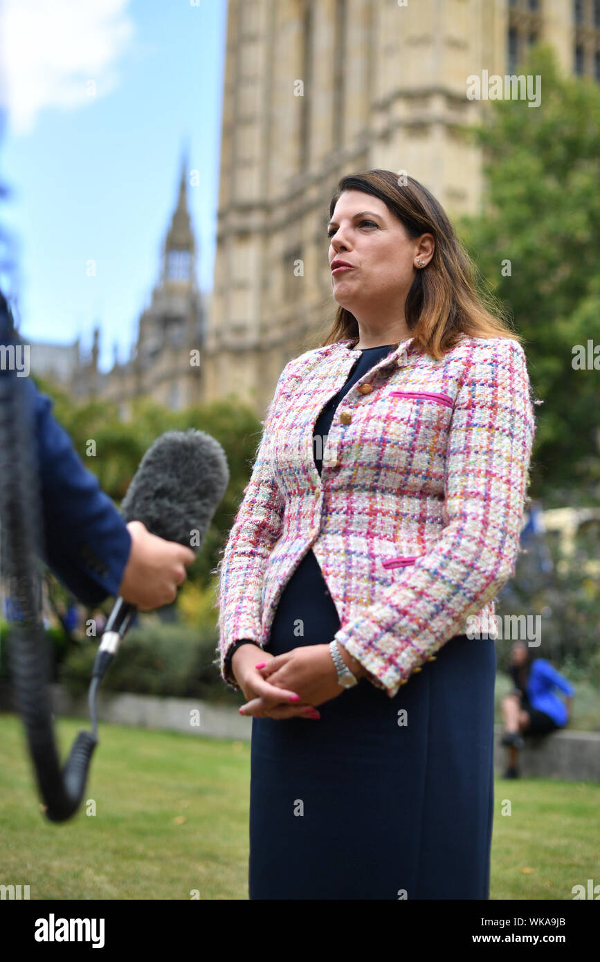 Former immigration minister Caroline Nokes outside the Houses of ...