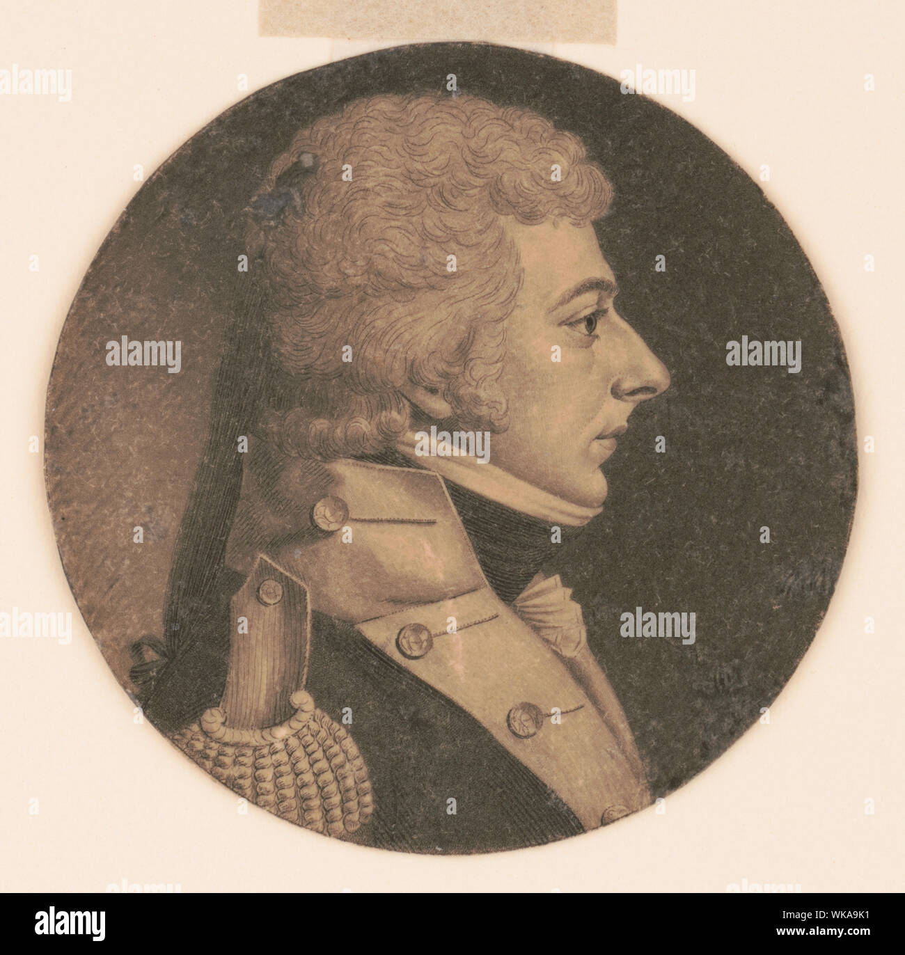 James Thompson, head-and-shoulders portrait, right profile Stock Photo ...