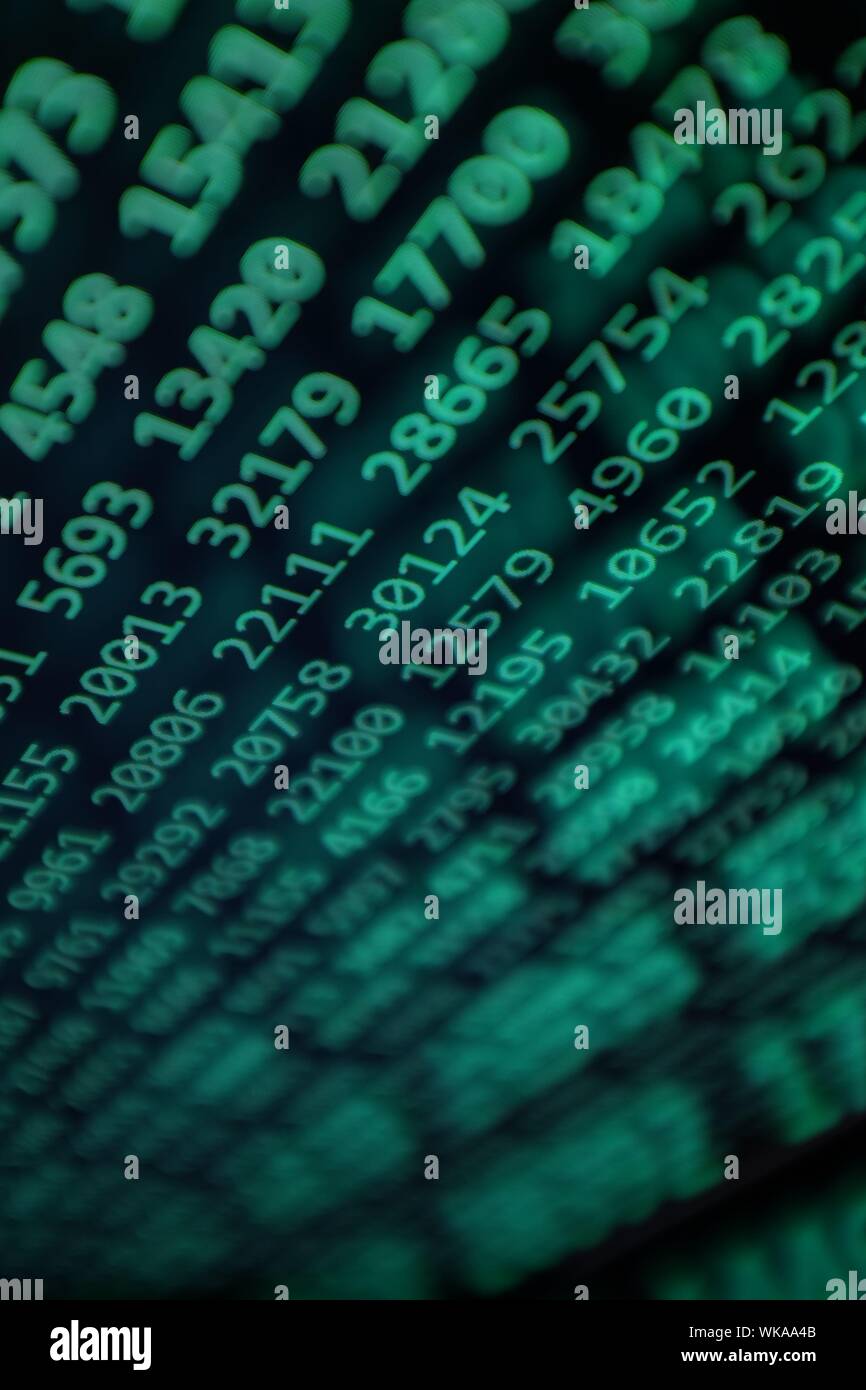 Computer Monitor And Numbers High Resolution Stock Photography and ...