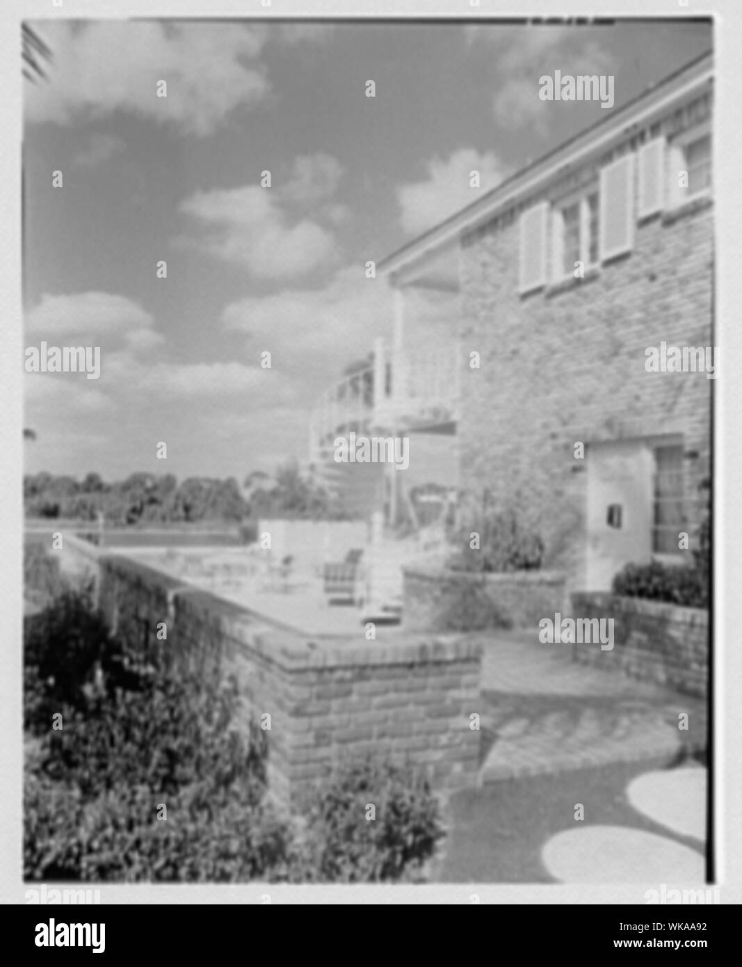 James W. Fuller, residence on Spanish River Rd., Boca Raton Stock Photo ...