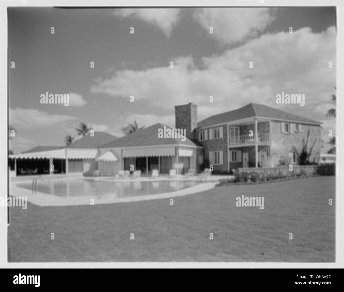 James W. Fuller, residence on Spanish River Rd., Boca Raton Stock Photo ...