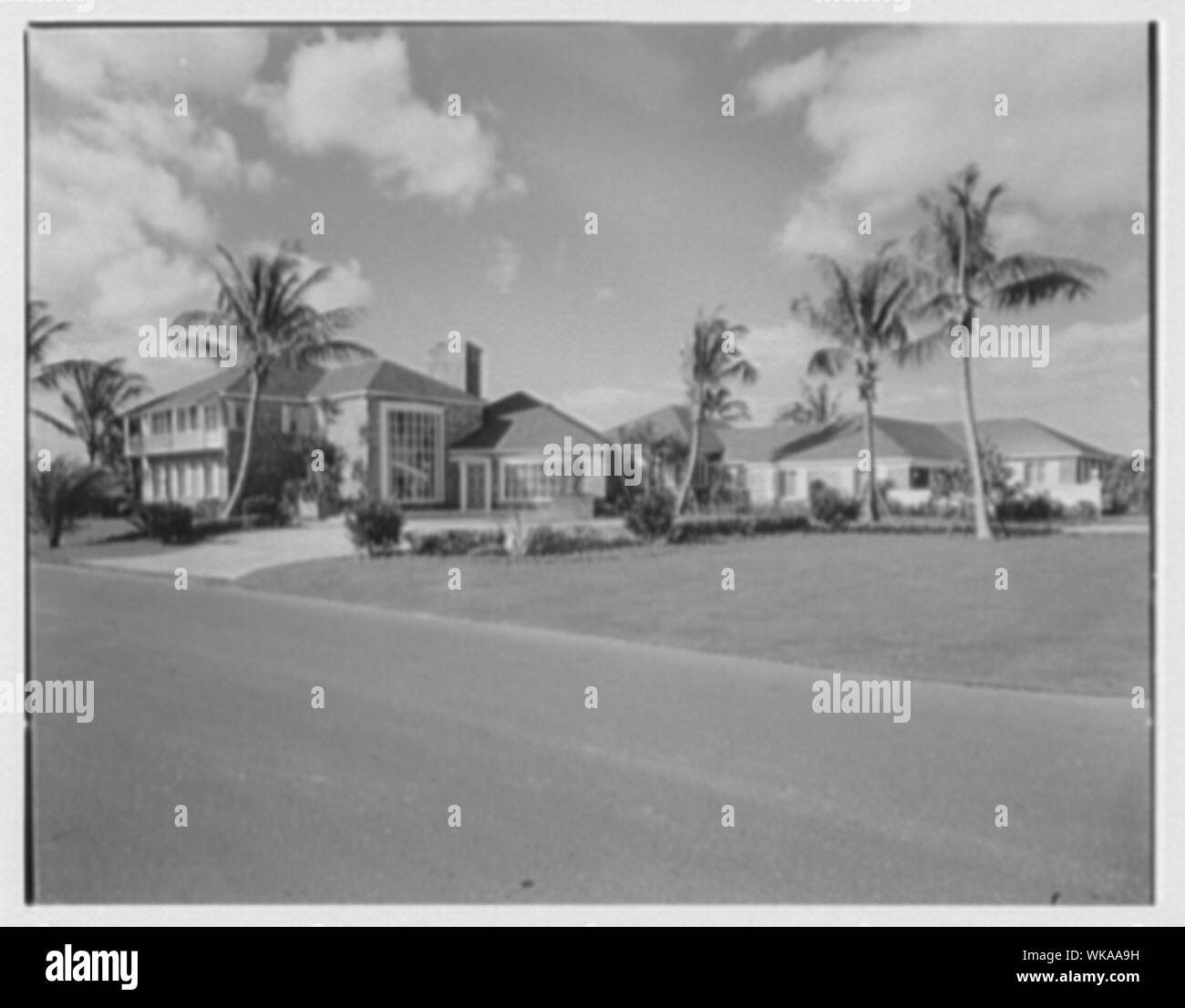 James W. Fuller, residence on Spanish River Rd., Boca Raton Stock Photo ...