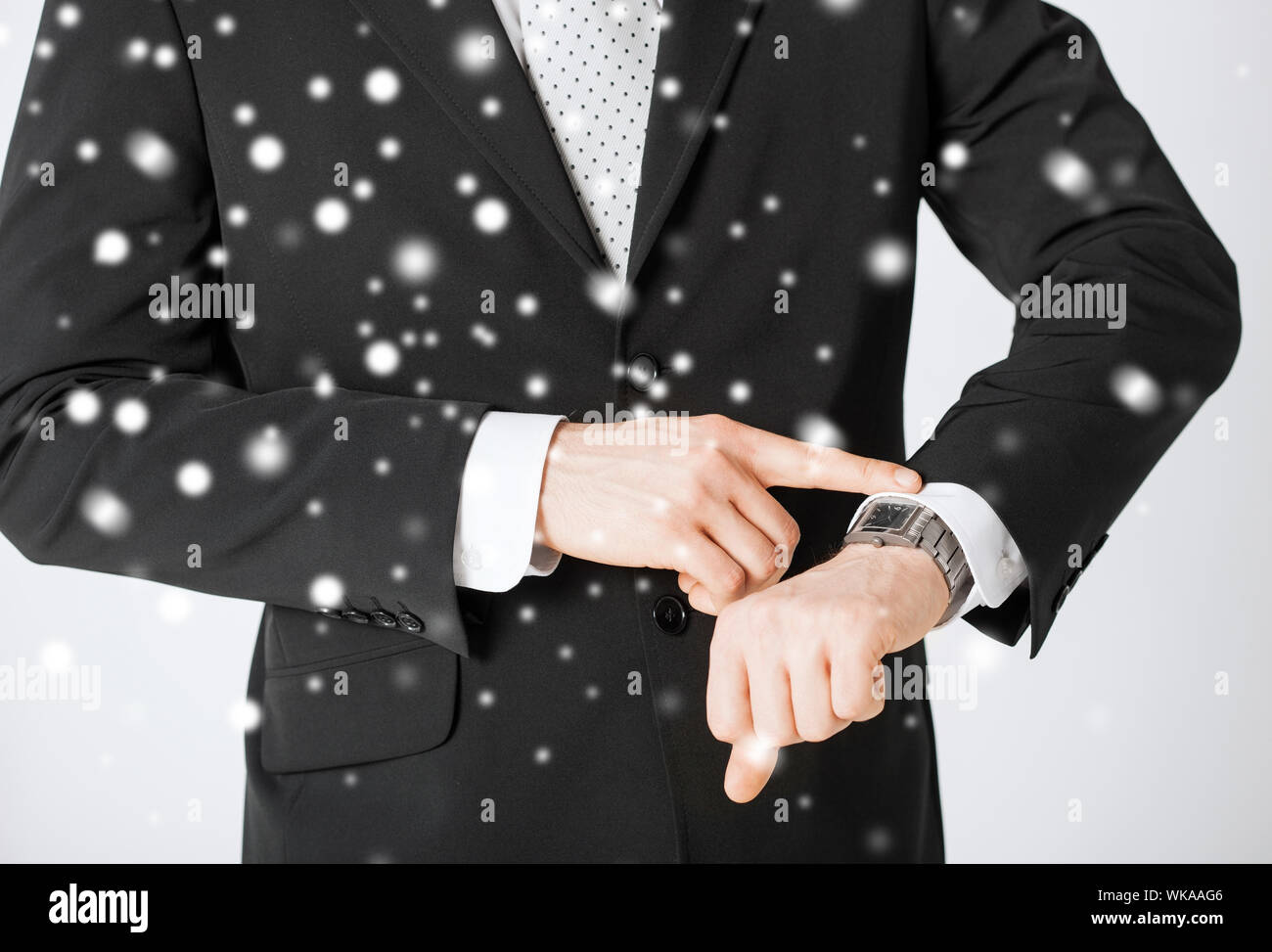 Man Looking Watch Rushing Work High Resolution Stock Photography and ...