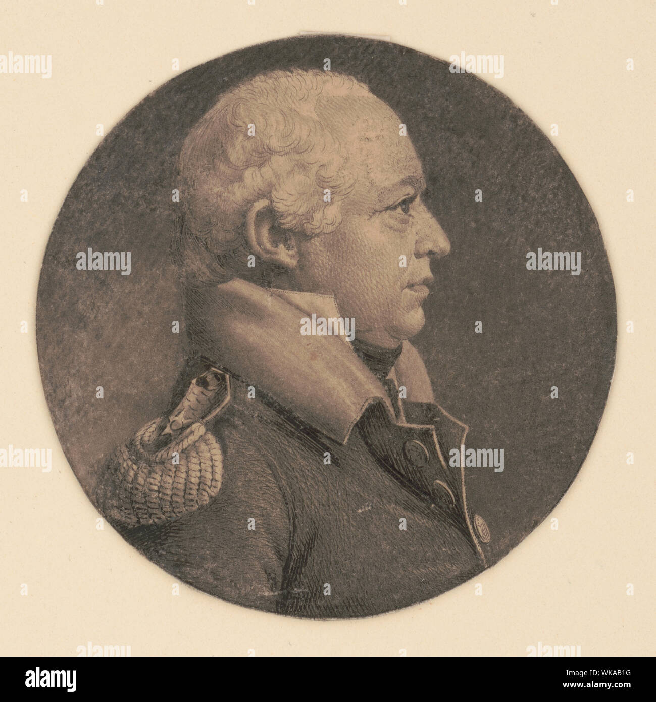 James Wilkinson, head-and-shoulders portrait, right profile Stock Photo ...