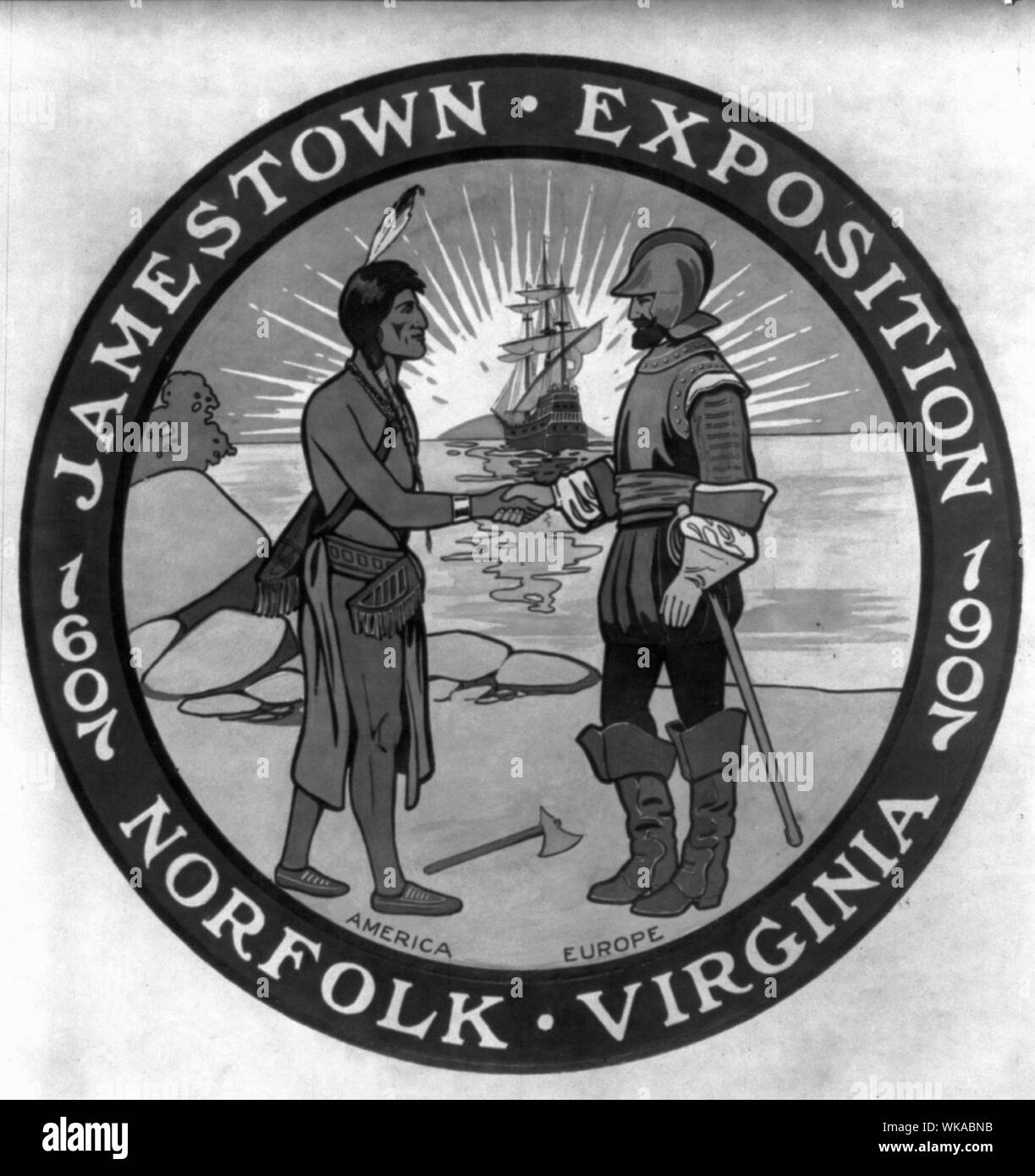 Jamestown Exposition, 1607-1907. Norfolk. Va. Exposition Design No. 3 ...