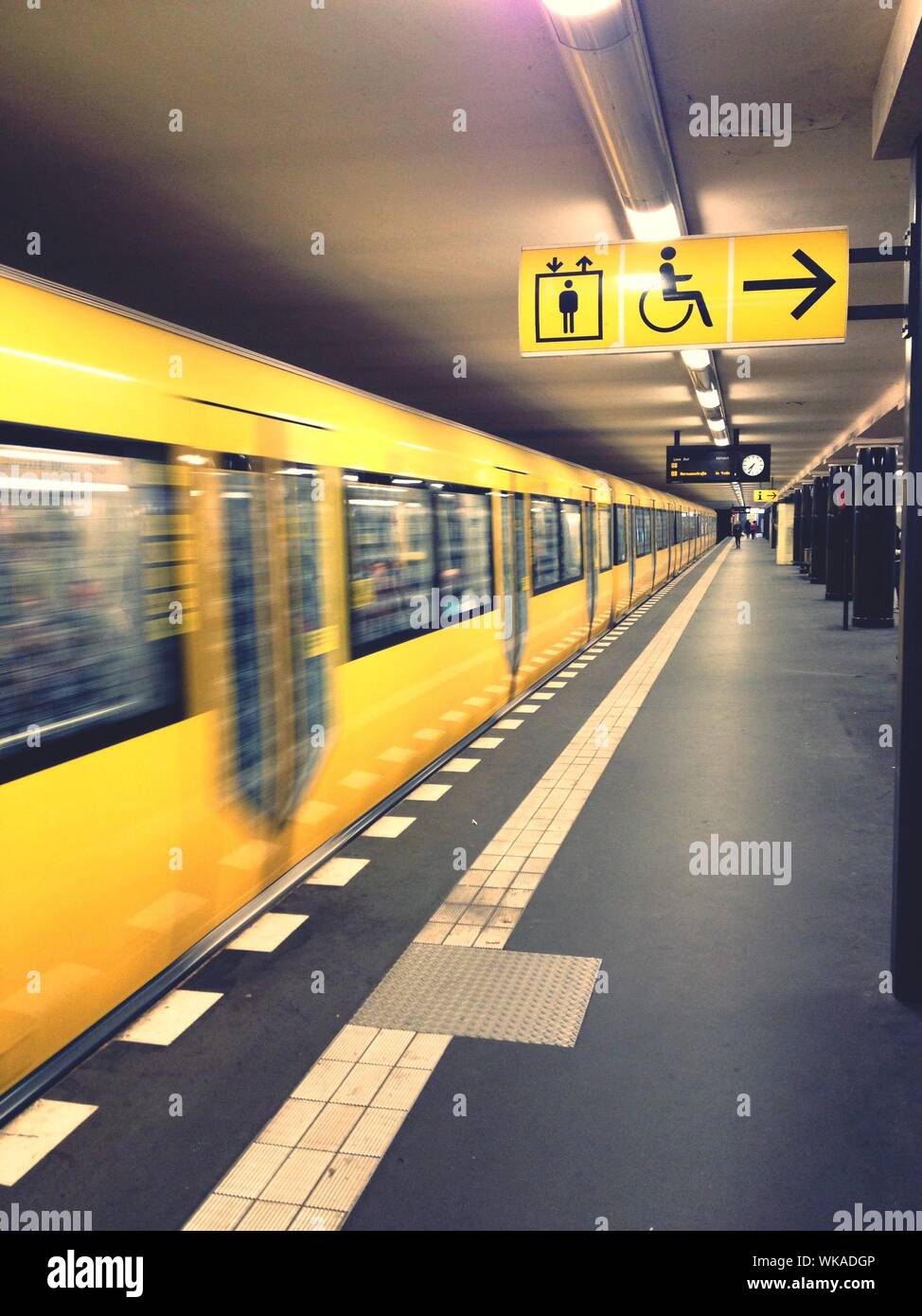 Subway train in motion hi-res stock photography and images - Alamy