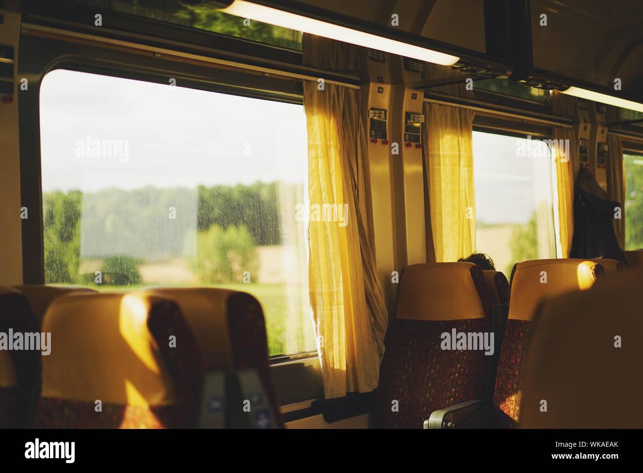 Inside train window hi-res stock photography and images - Alamy