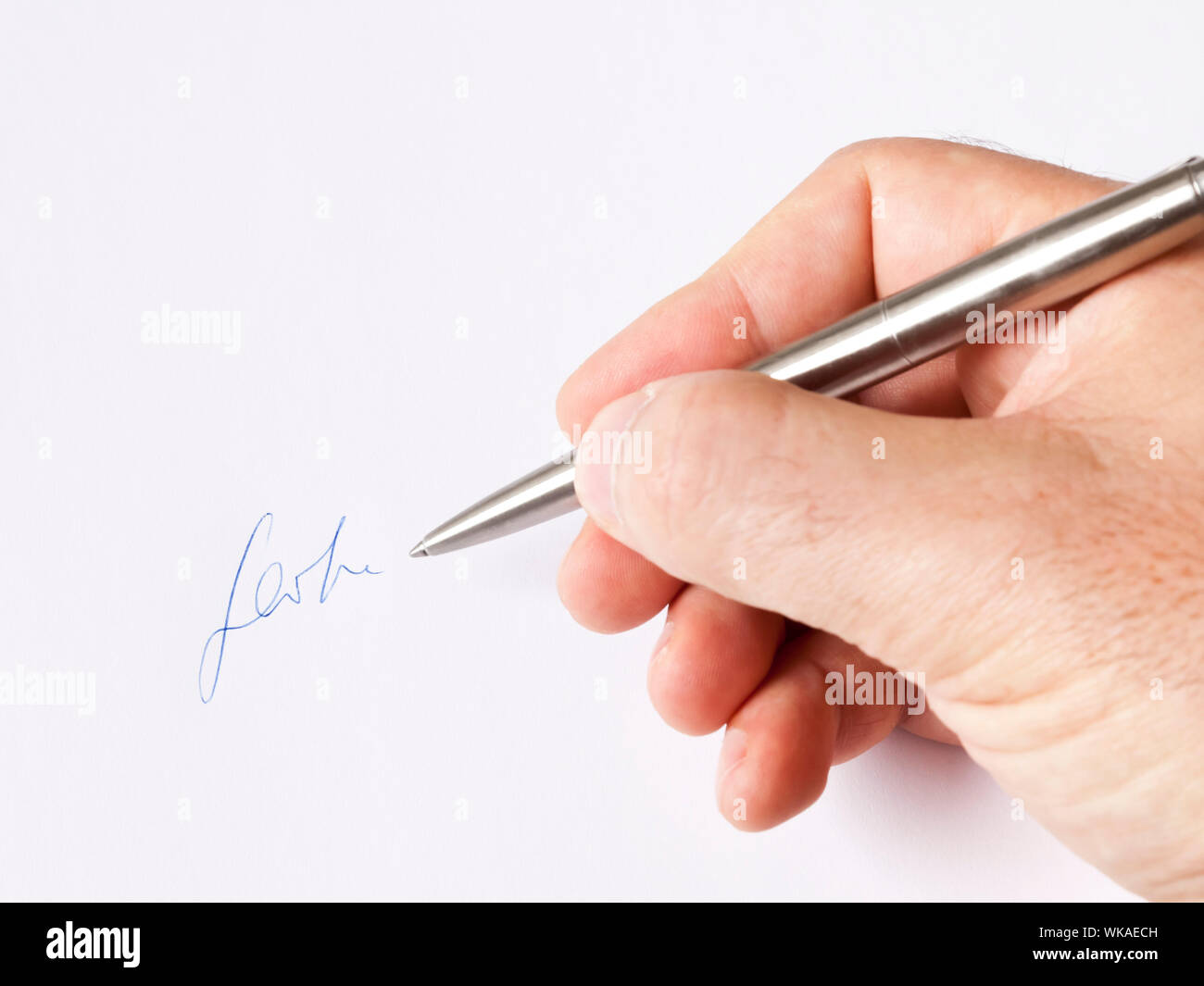 An image of a nice blue signature Stock Photo - Alamy