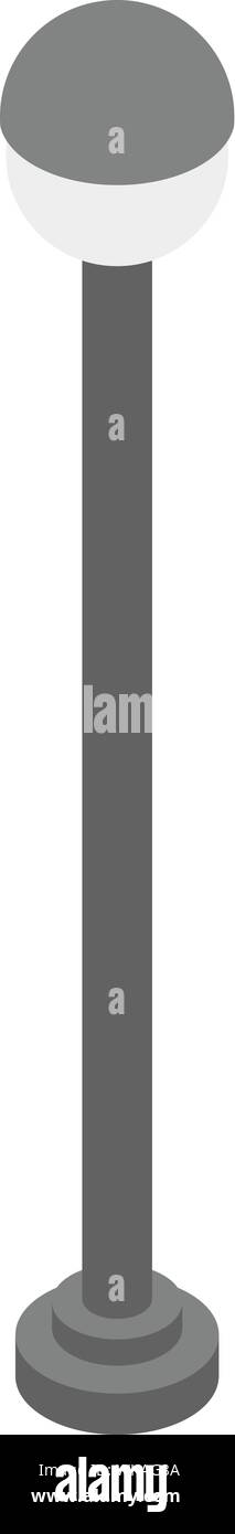 Street light pillar icon, isometric style Stock Vector Image & Art - Alamy