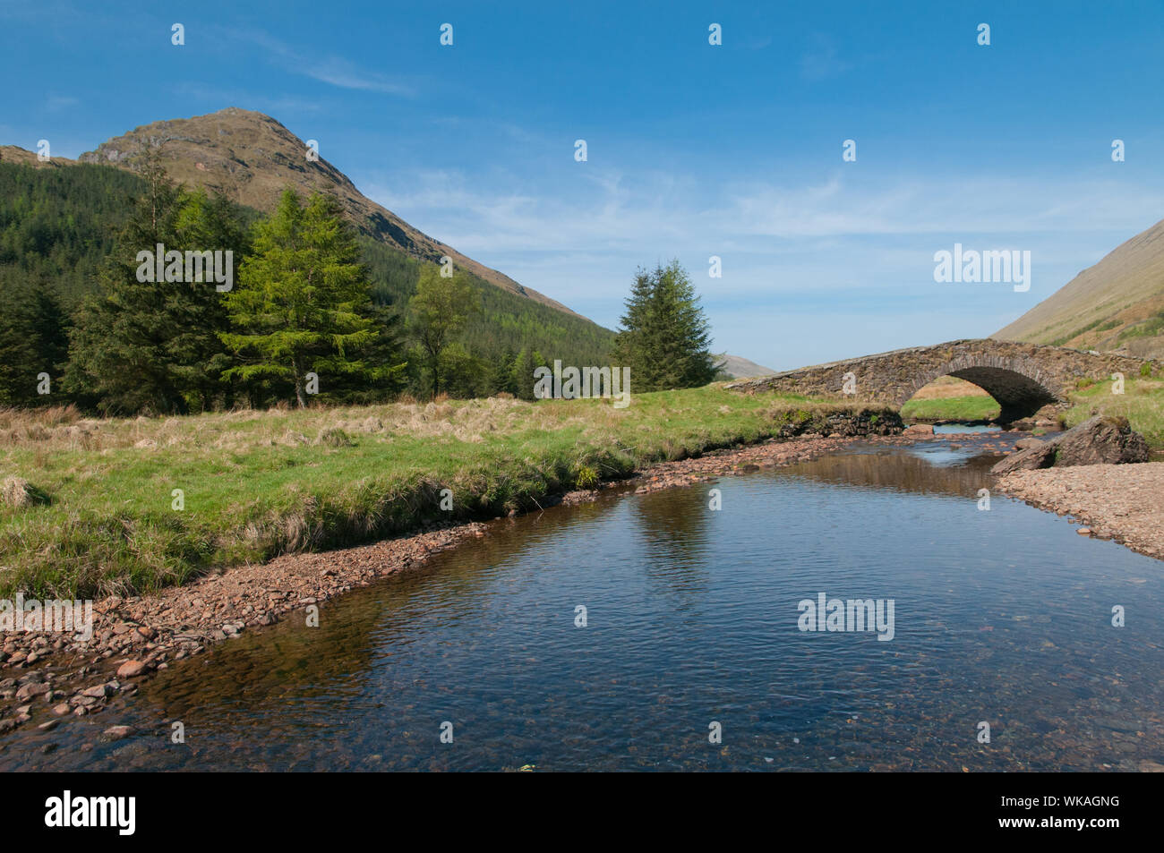 18th Century Butterbridge Glen Kinglas over Kinglas Water nr Arrochar ...