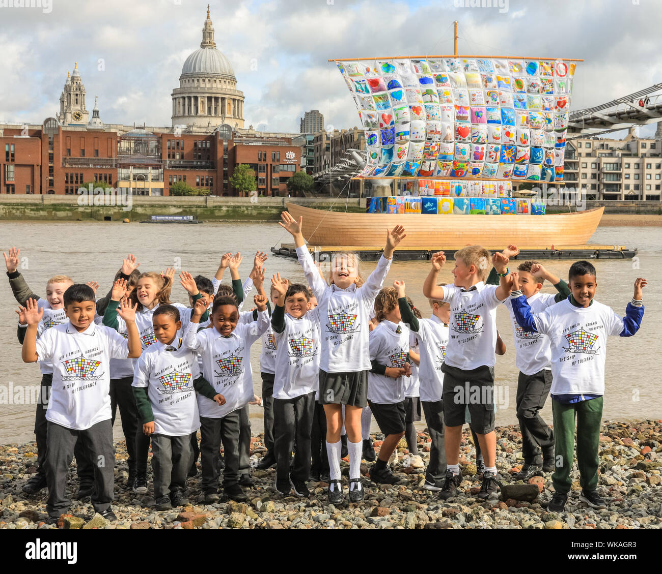 Westminster, London, 04th Sep 2019. Children from Ark Atwood Primary ...