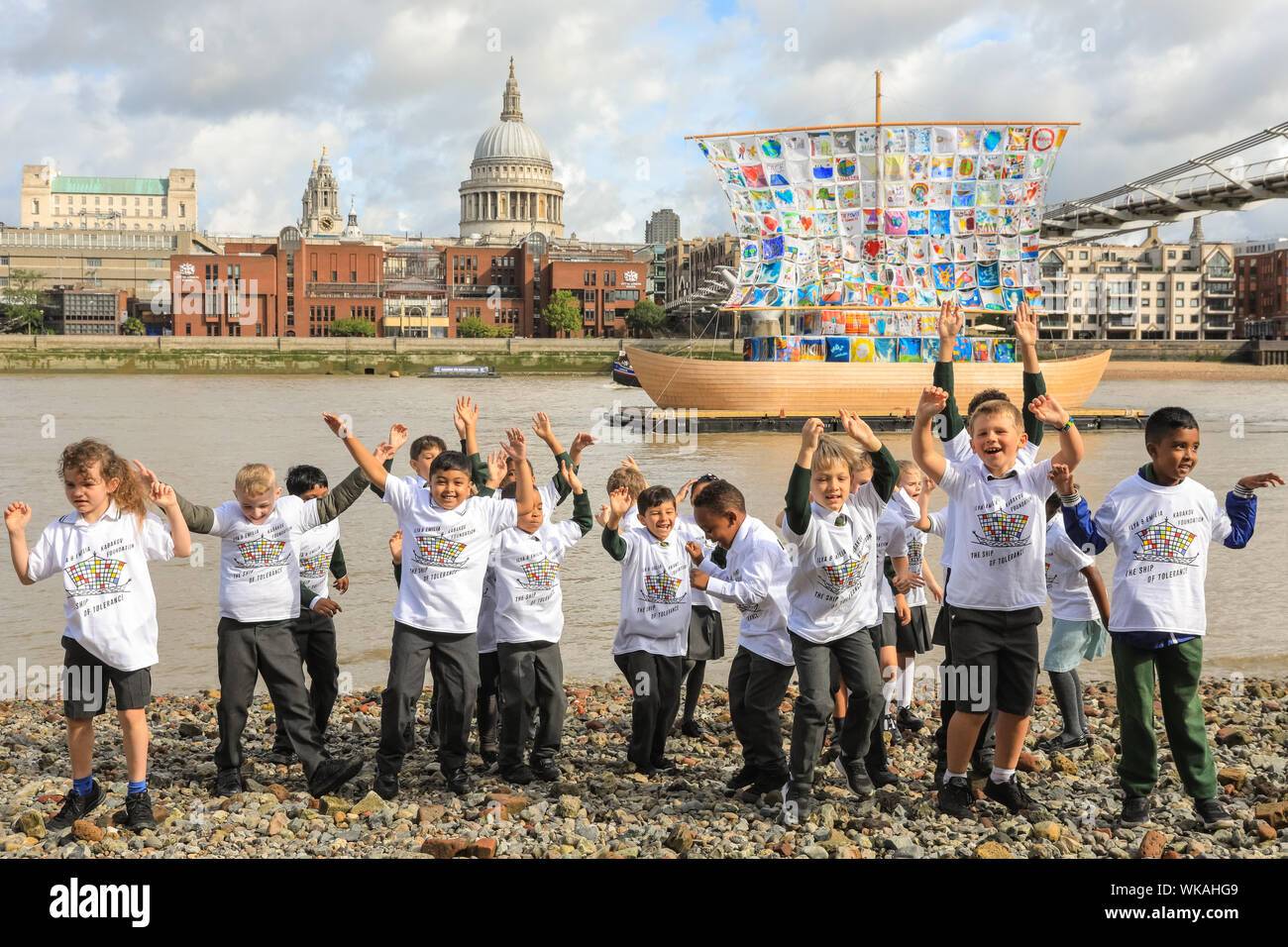 Westminster, London, 04th Sep 2019. Children from Ark Atwood Primary ...