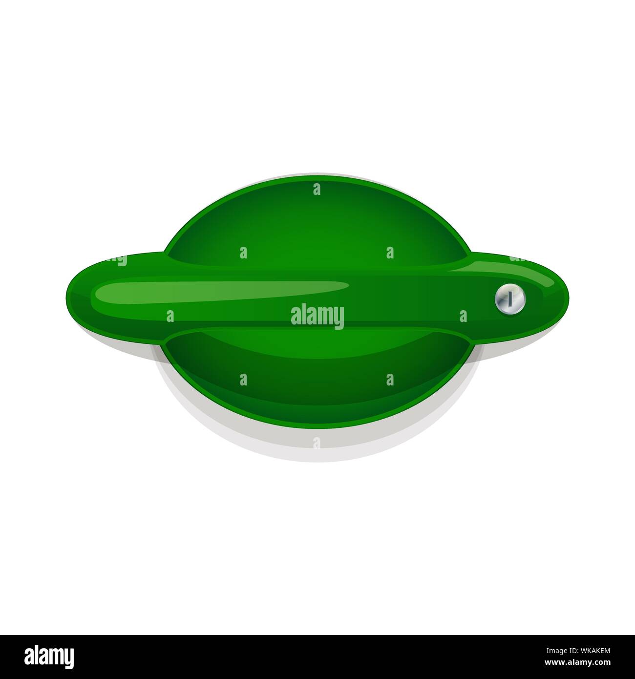 Green car door handle vector over white background Stock Vector Image ...