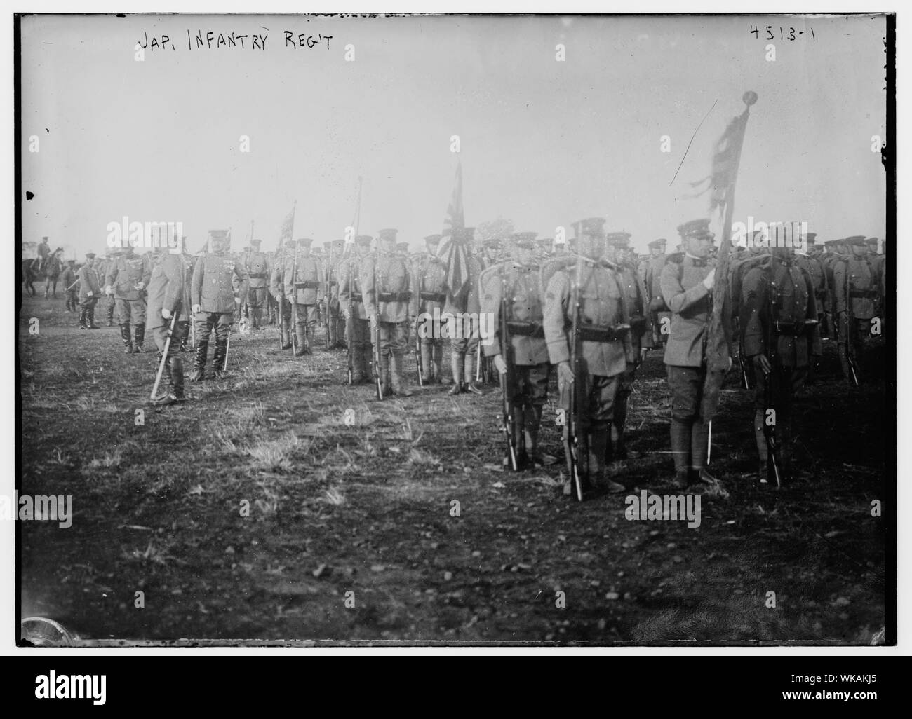 Japanese infantry regiment Stock Photo - Alamy