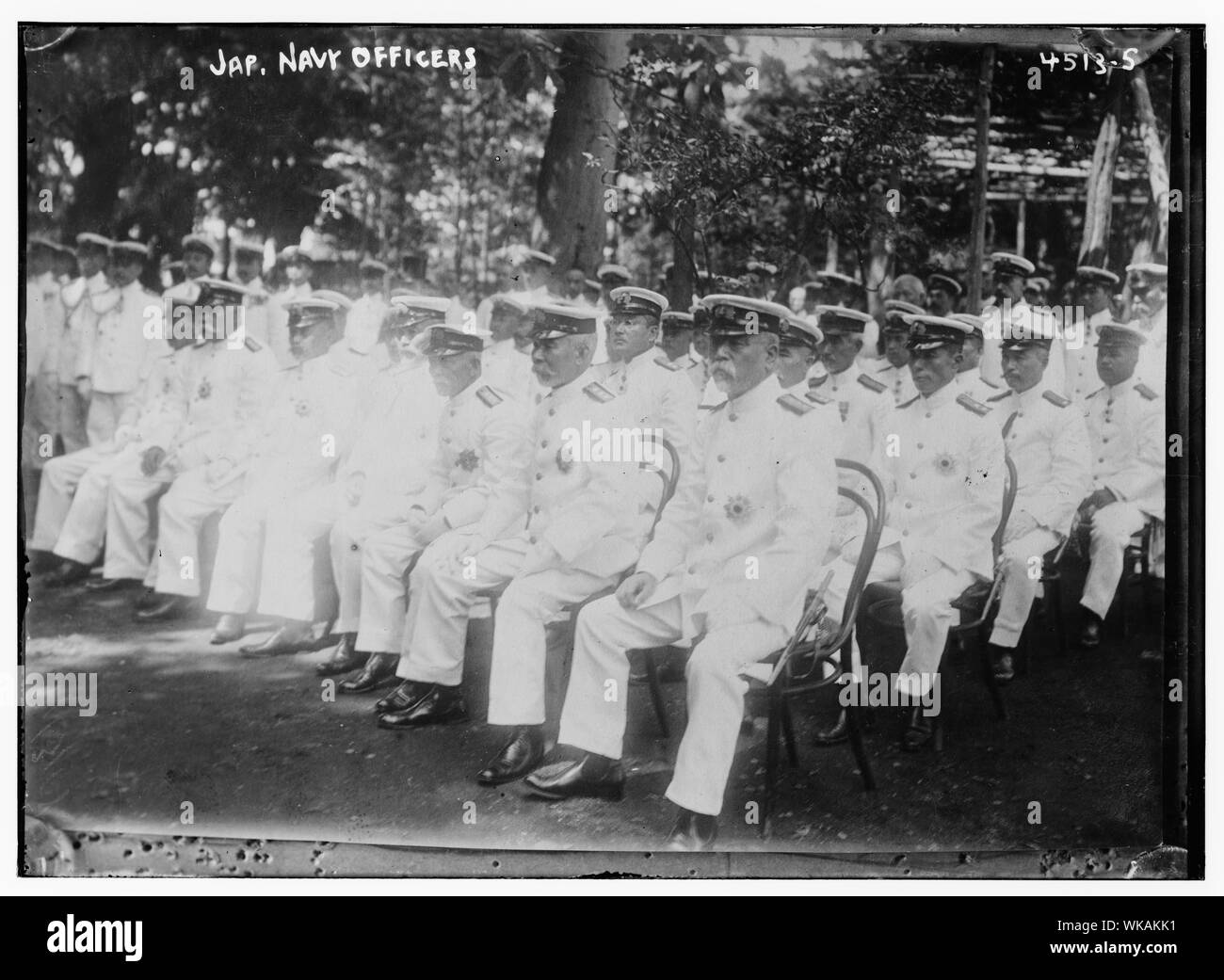 Japanese navy officers Stock Photo - Alamy