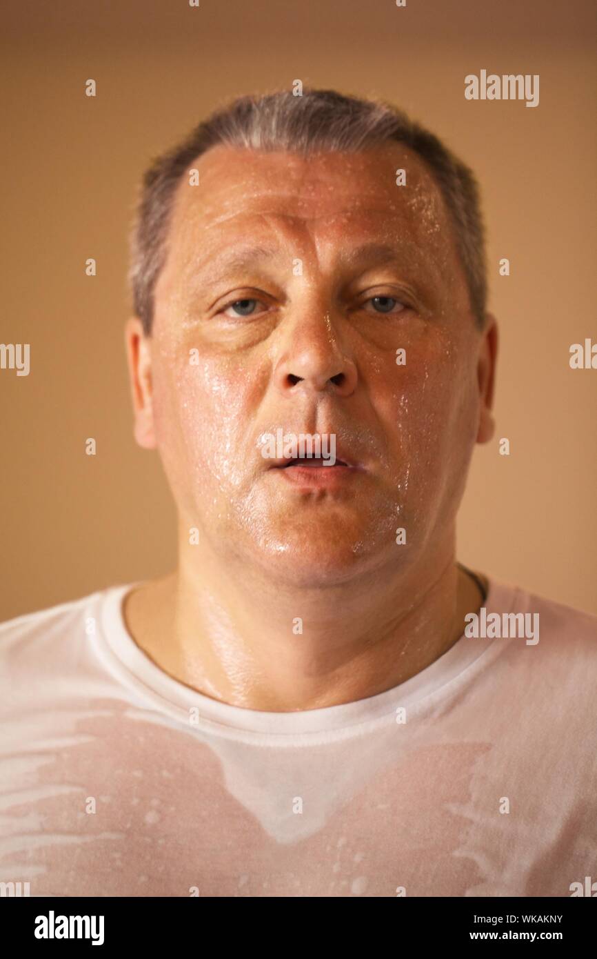 Sweaty person close up hi-res stock photography and images - Alamy