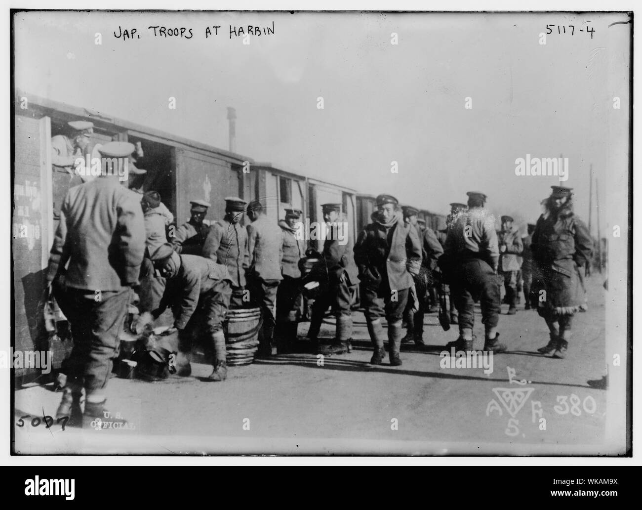 Japanese troops at Harbin Stock Photo - Alamy