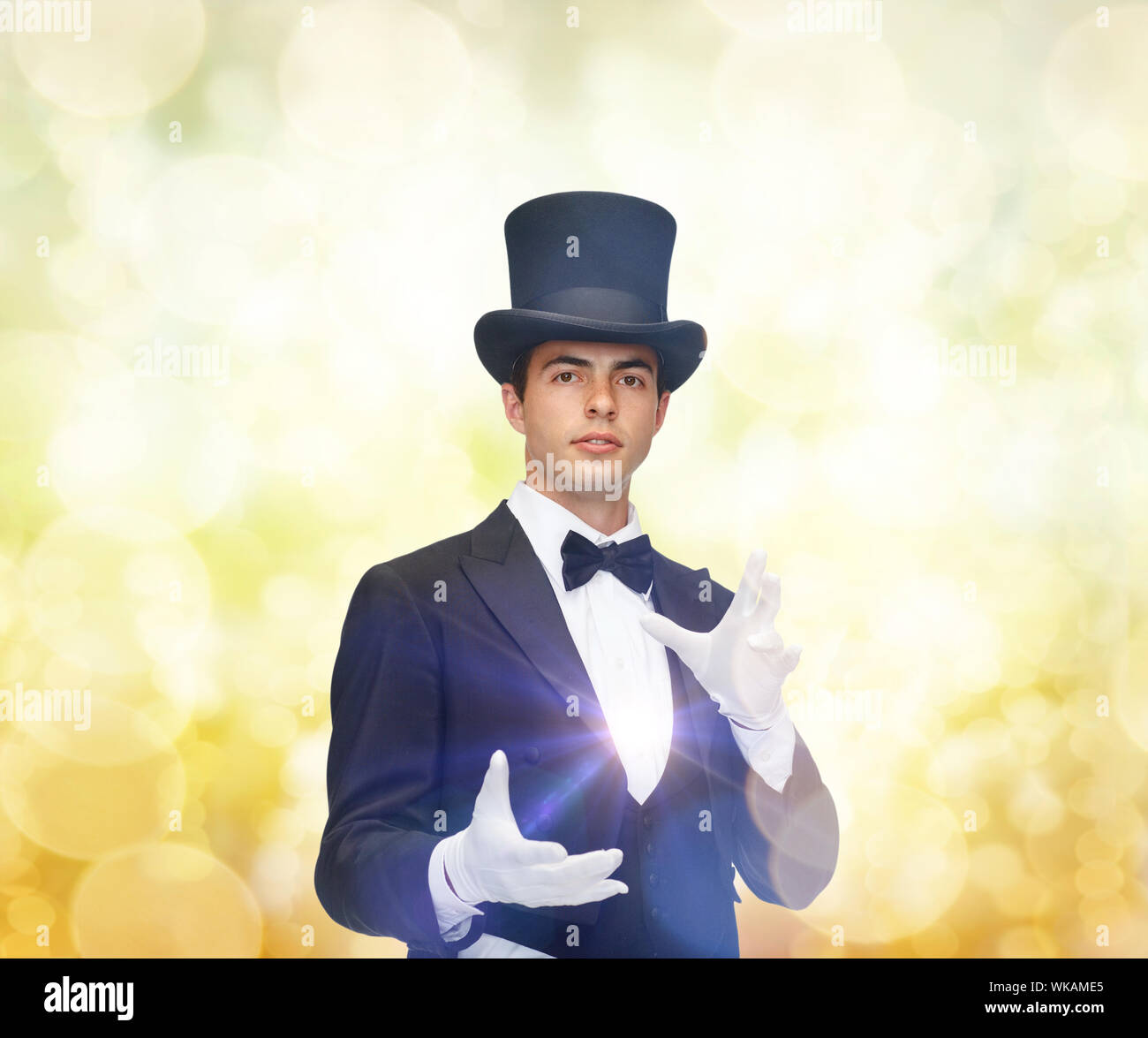 Circus magic trick performance hi-res stock photography and images - Alamy
