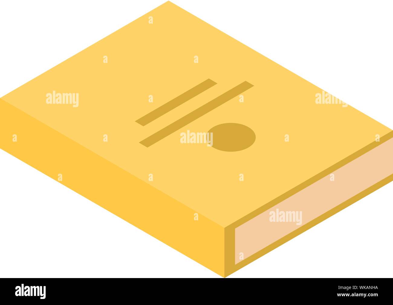 Yellow book icon, isometric style Stock Vector Image & Art - Alamy