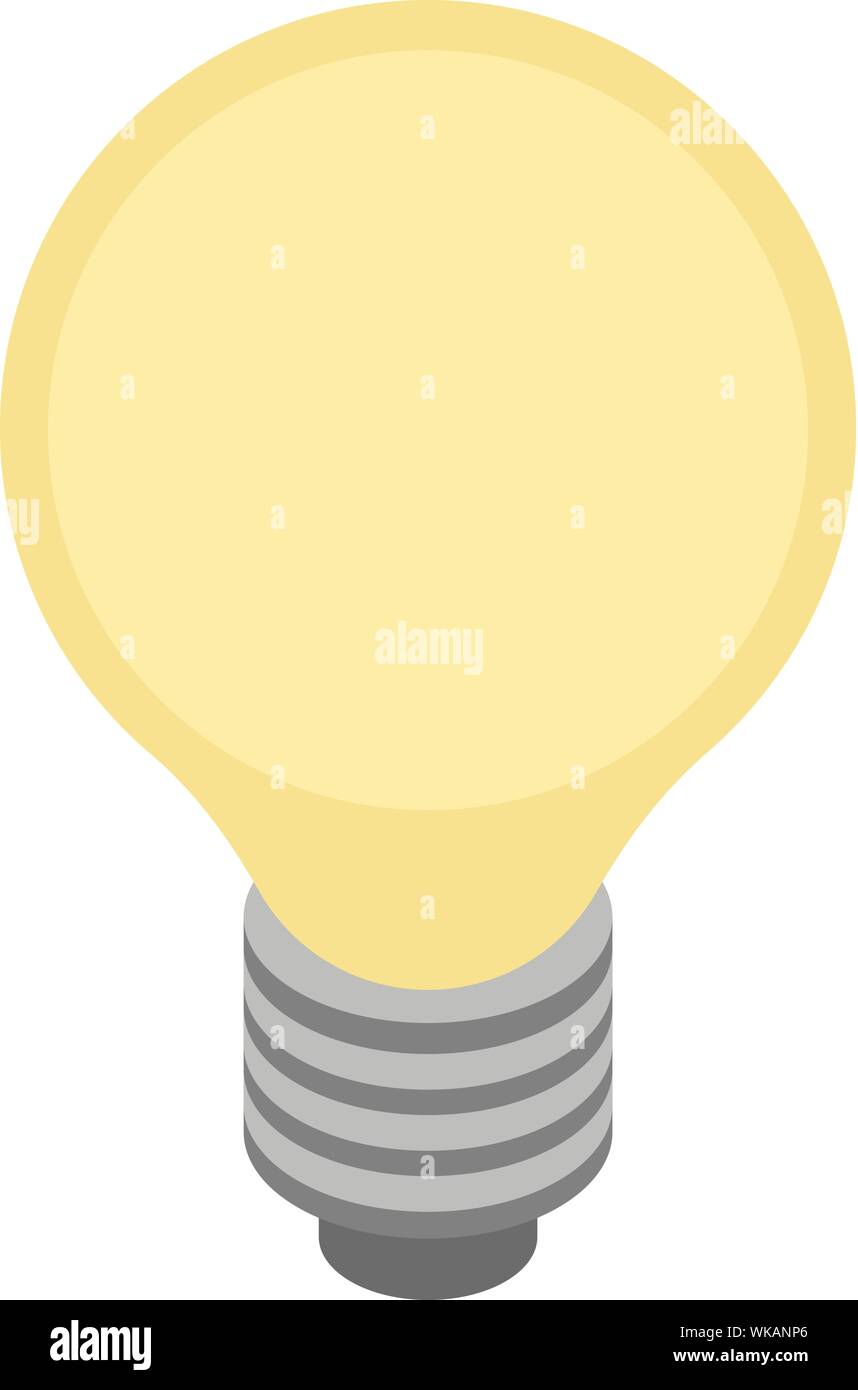 Classic bulb icon, isometric style Stock Vector Image & Art - Alamy