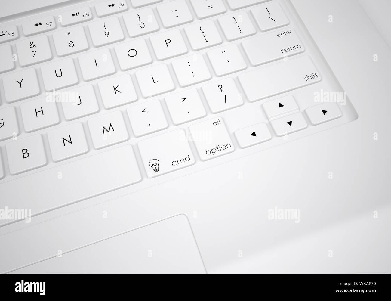 Close Up computer keyboard. View from above Stock Photo - Alamy