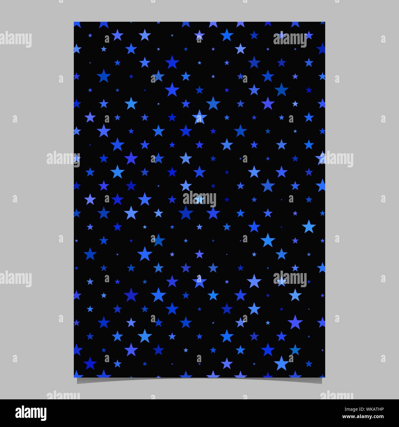 Geometric star pattern background brochure template - vector graphic ...