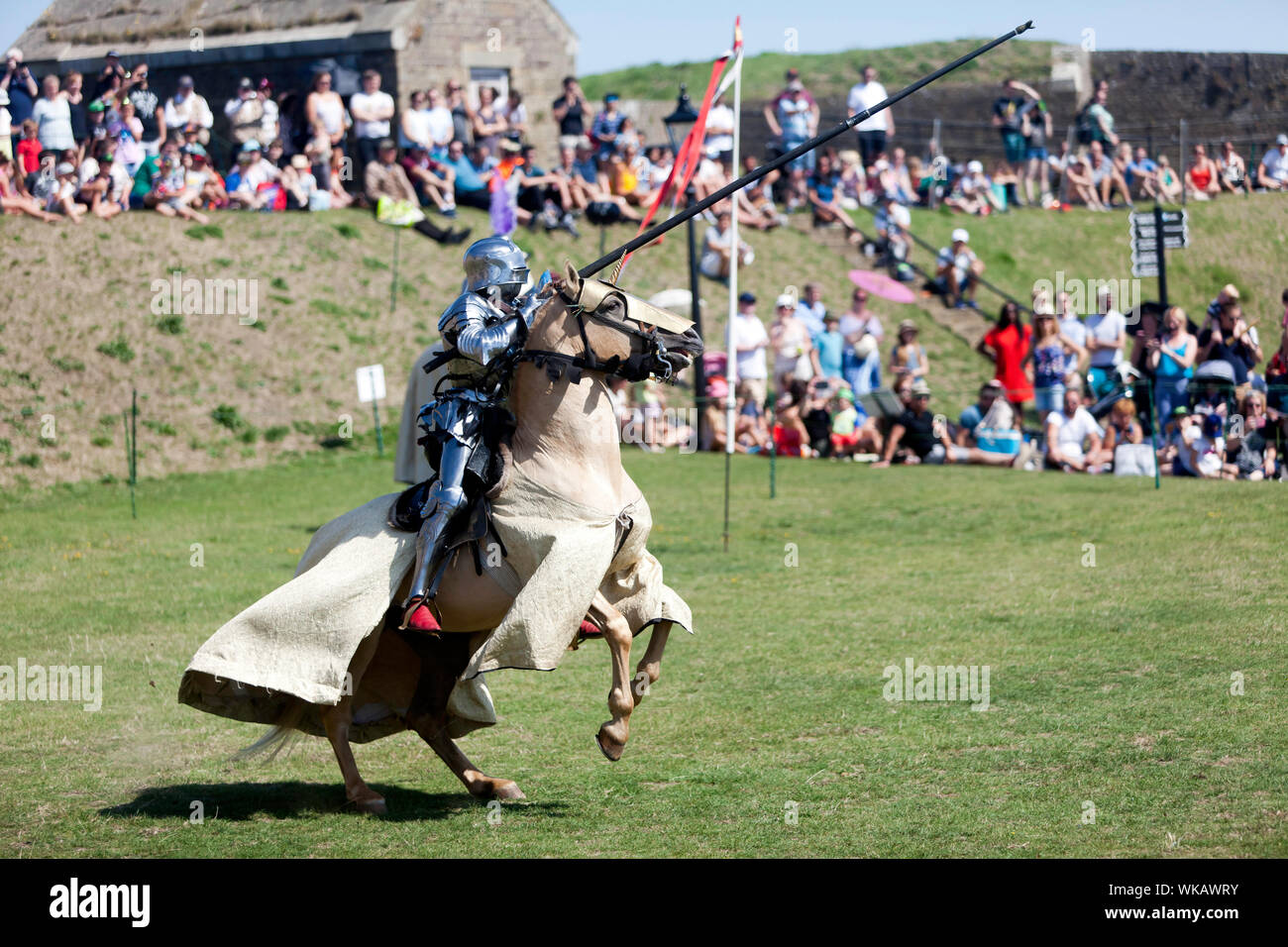 Mounted Knights in Armour, taking part in a Joust: The Battle for Good ...