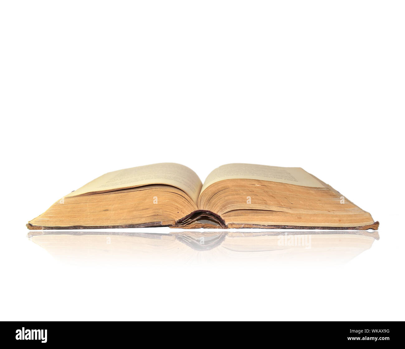 Open book on white Stock Photo - Alamy