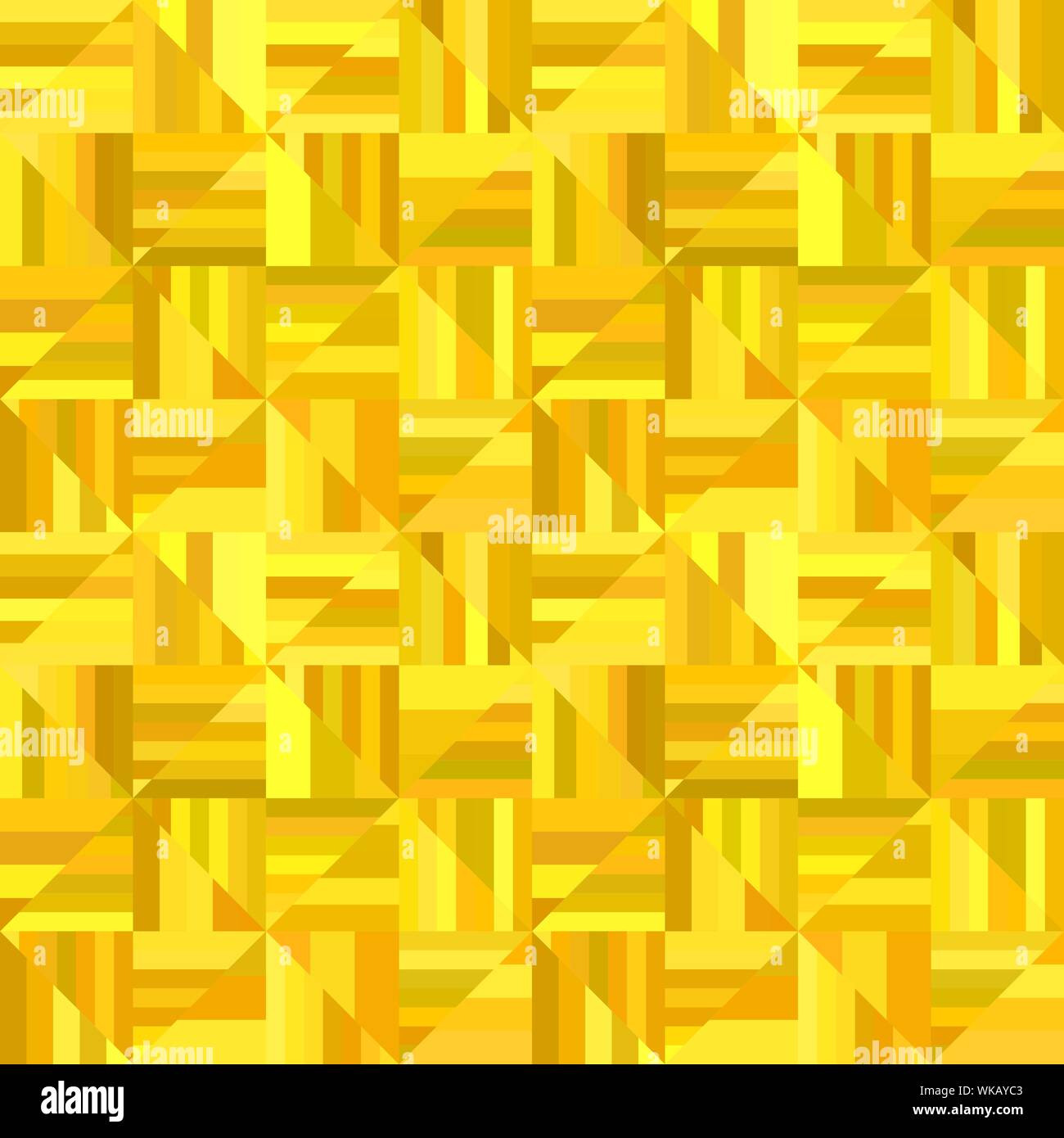 Yellow geometric striped triangle mosaic pattern background ...